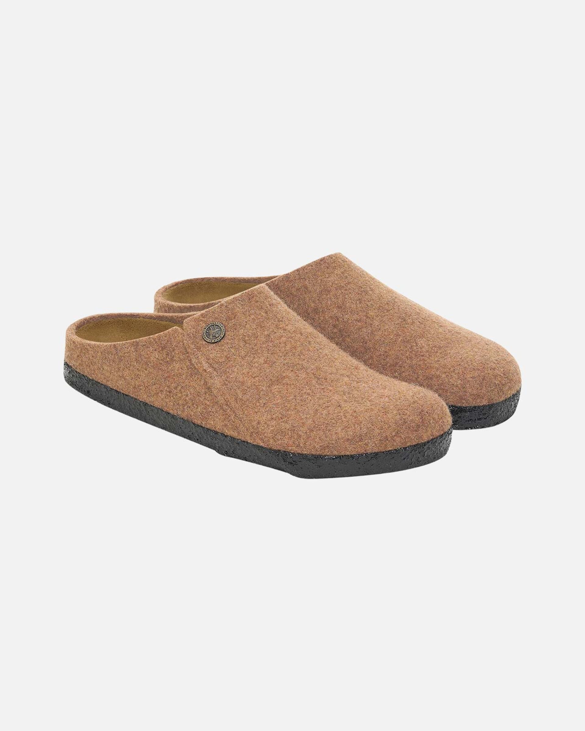 Birkenstock Tøffel Zermatt Rivet Felt - Narrow fit - Toffee Melange
