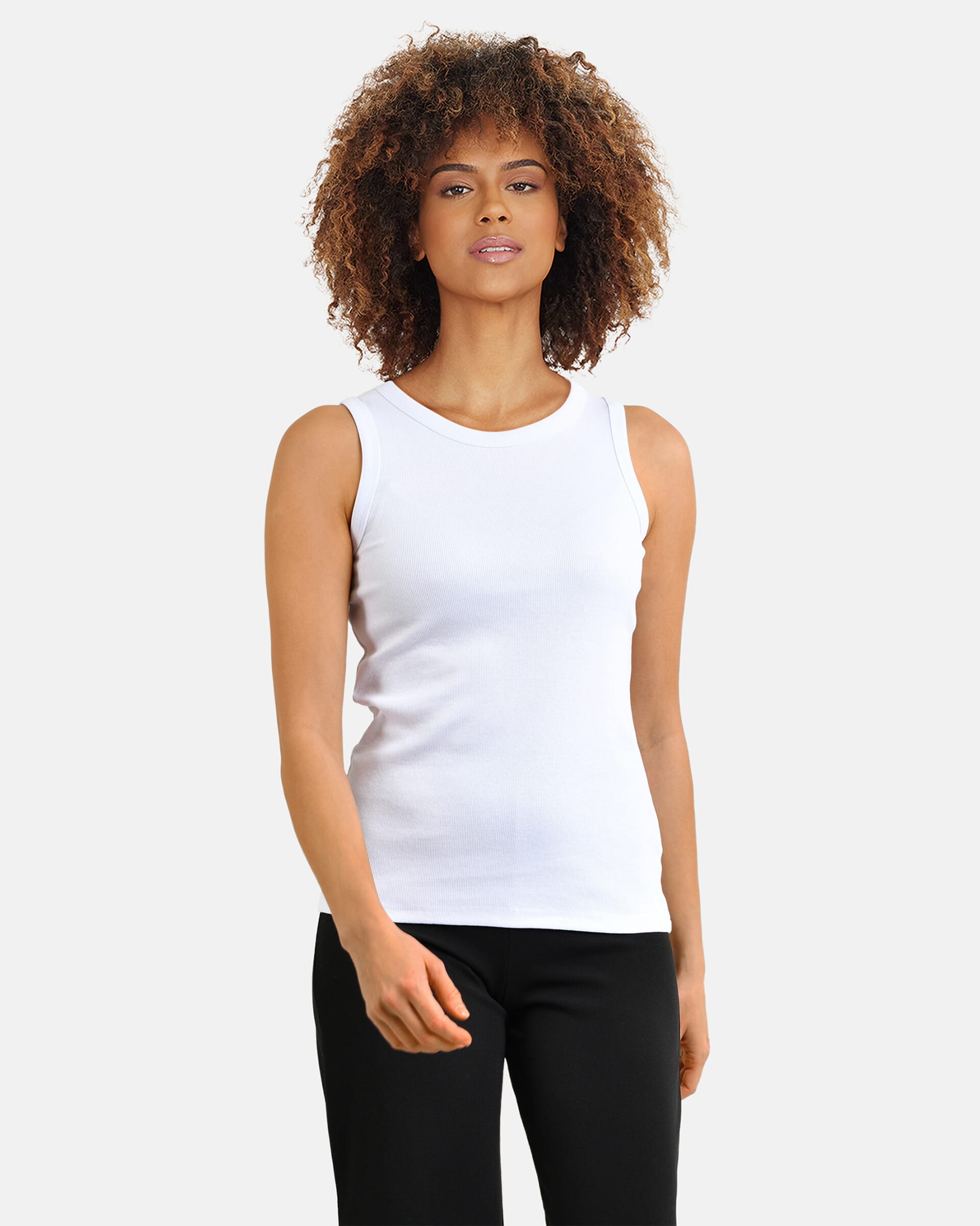 SISTERS POINT Singlet Eike 3 TA - White | Singleter i ribbestrikk til ...