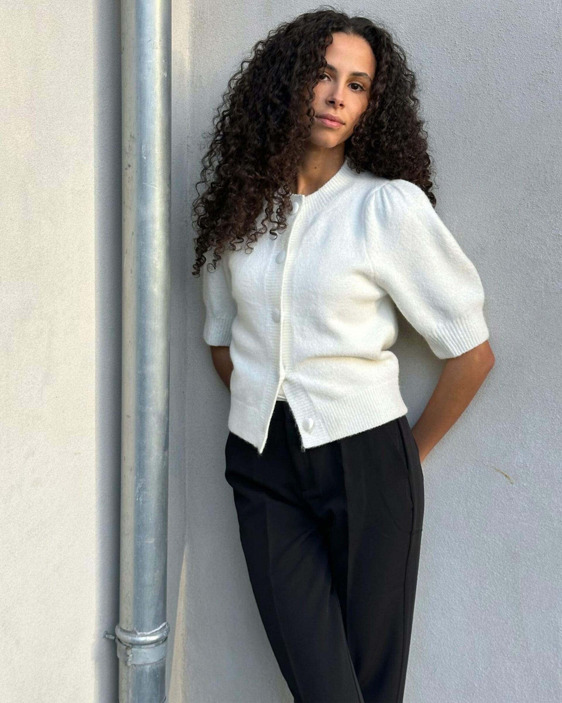 NEO NOIR Cardigan Trudy Knit - Off White | Cardigans til dame | FLOYD.no