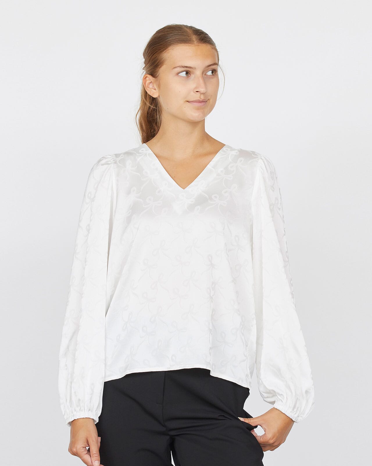 SISTERS POINT Bluse Ventia V.LS3 - White