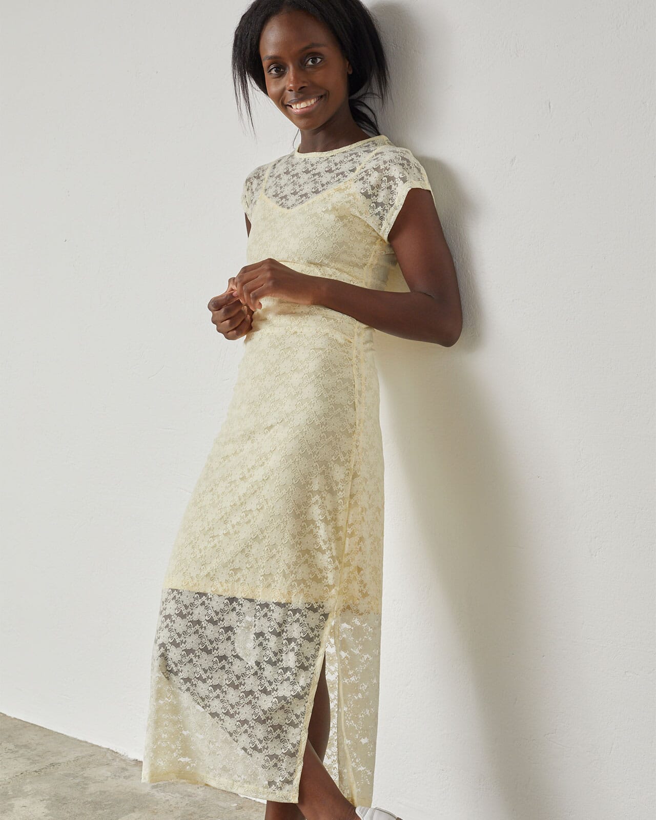 SISTERS POINT Blondekjole Vupa DR - Pale Banana