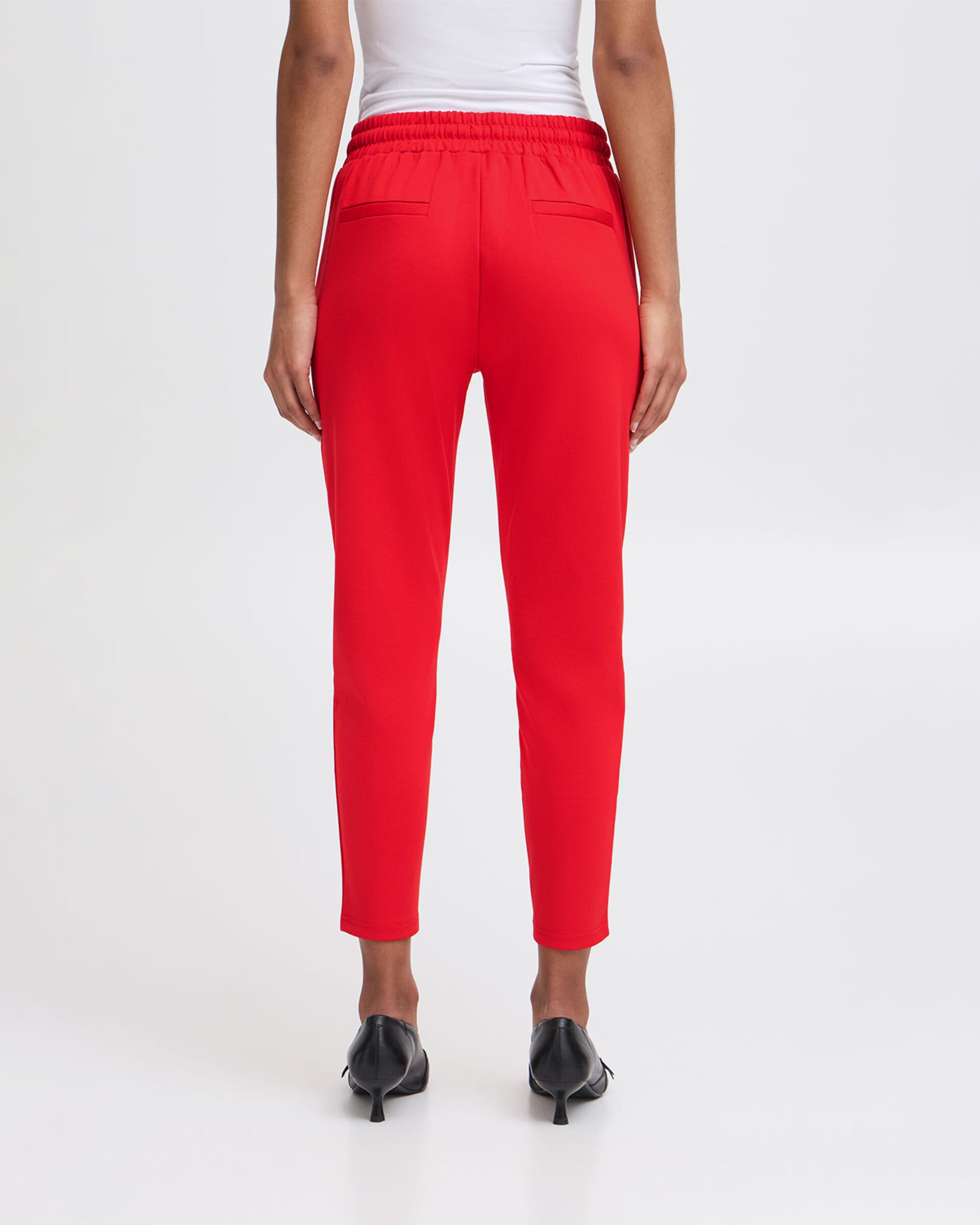 ICHI Bukse Kate - Cropped - Mars Red