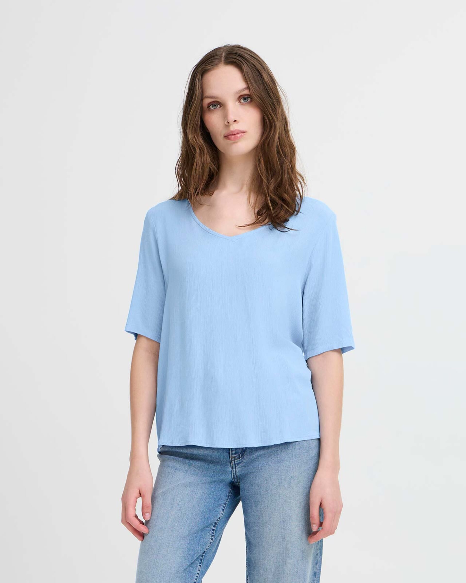 ICHI Topp Marrakech SS9 SO - Della Robbia Blue