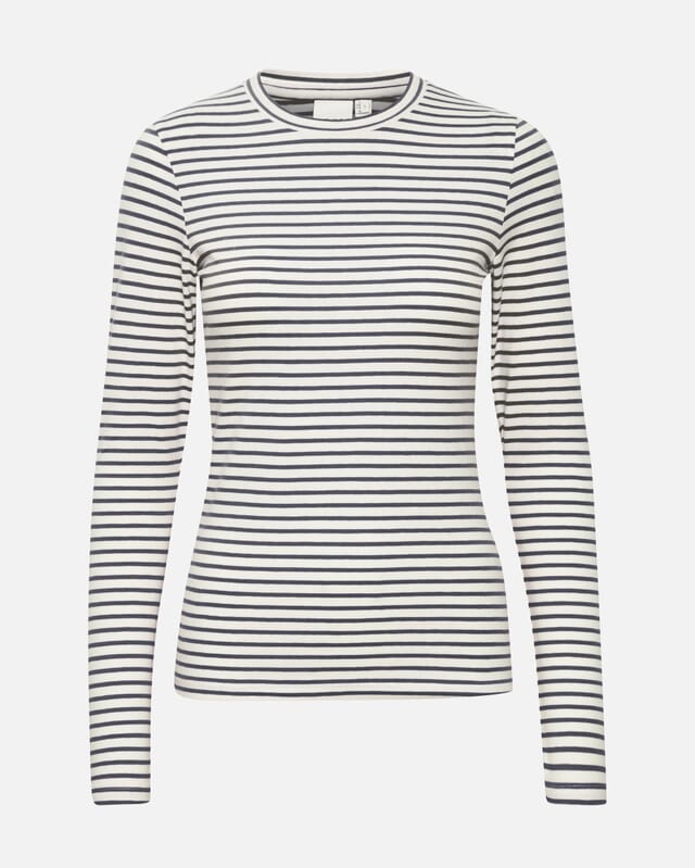 ICHI Topp Mira LS - Total Eclipse Stripe | Topper og overdeler til dame | FLOYD.no