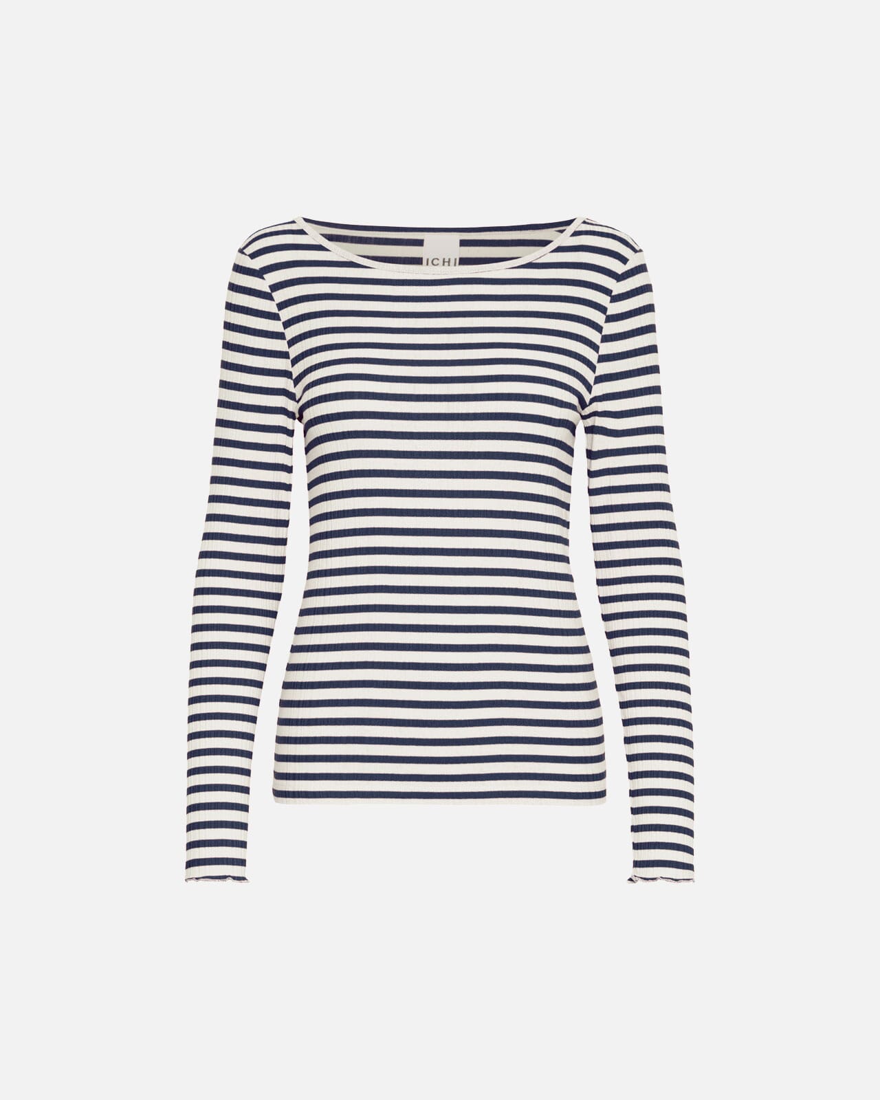 ICHI Topp Cella LS - Total Eclipse Stripe