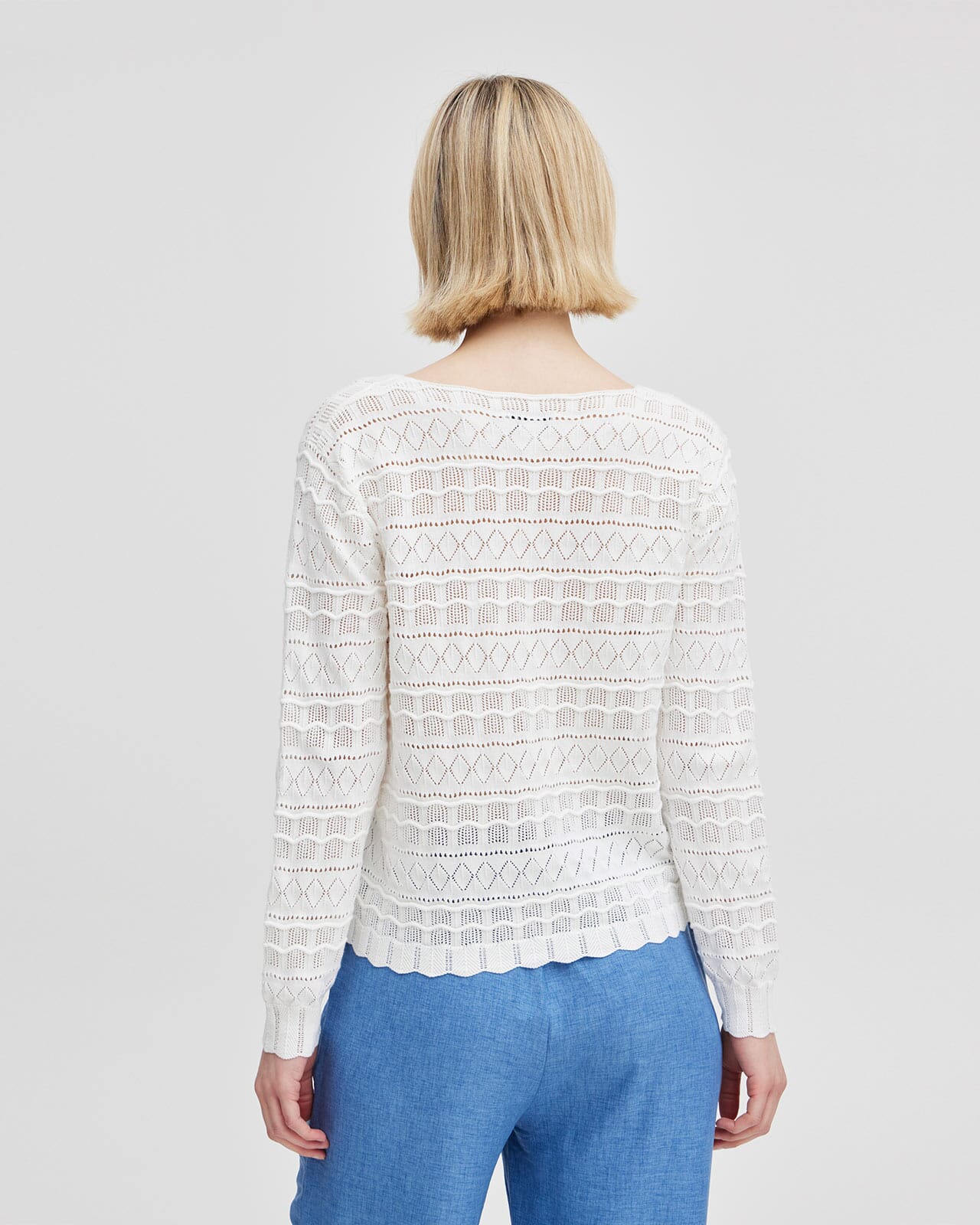 b.young Topp Naski Heklet LS - Marshmallow | Topper og overdeler | FLOYD.no