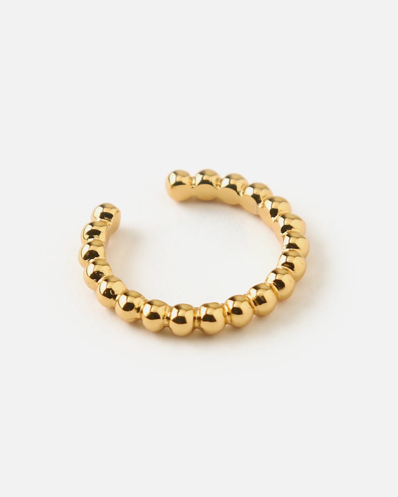 Orelia Cuff Beaded Metal Single - Pale Gold | Cuffs, øredobber og andre ...