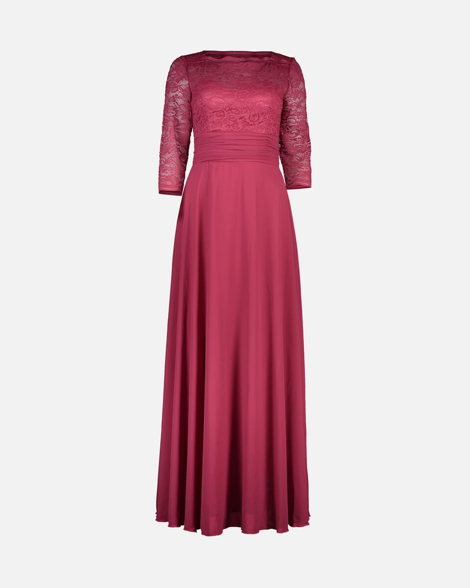 FLOYD Selskapskjole Amberlyn Lang - Dark Cerise | Lange kjoler til ...