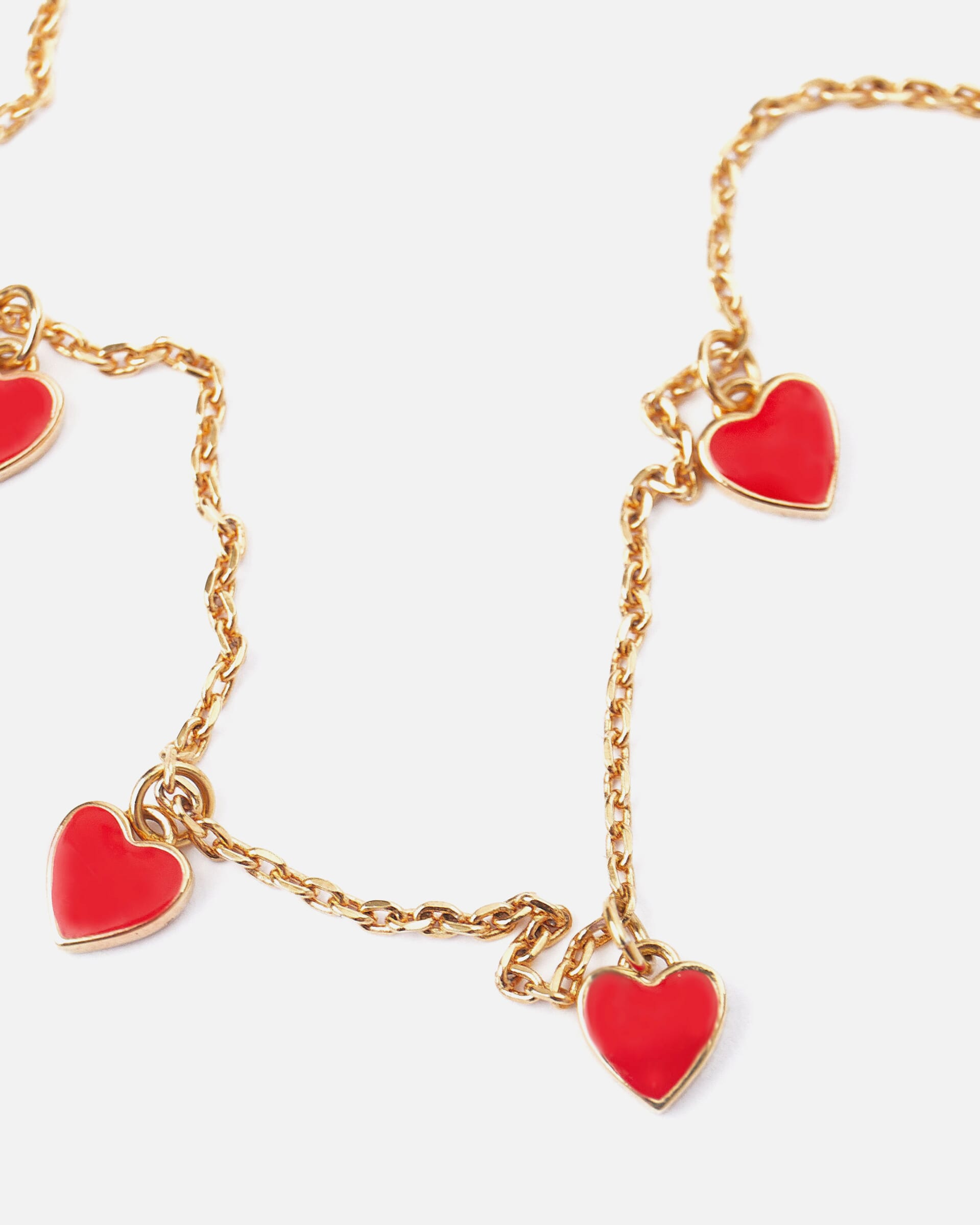 Orelia Kjede Red Enamel Heart Multi Drop - Gold - gull | Emaljerte ... Orelia Kjede Red Enamel Heart Multi Drop - Gold - gull | Emaljerte ...