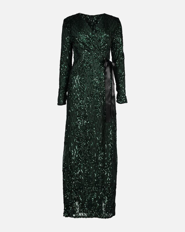 FLOYD Paljettkjole Olava Barock - Dark Green