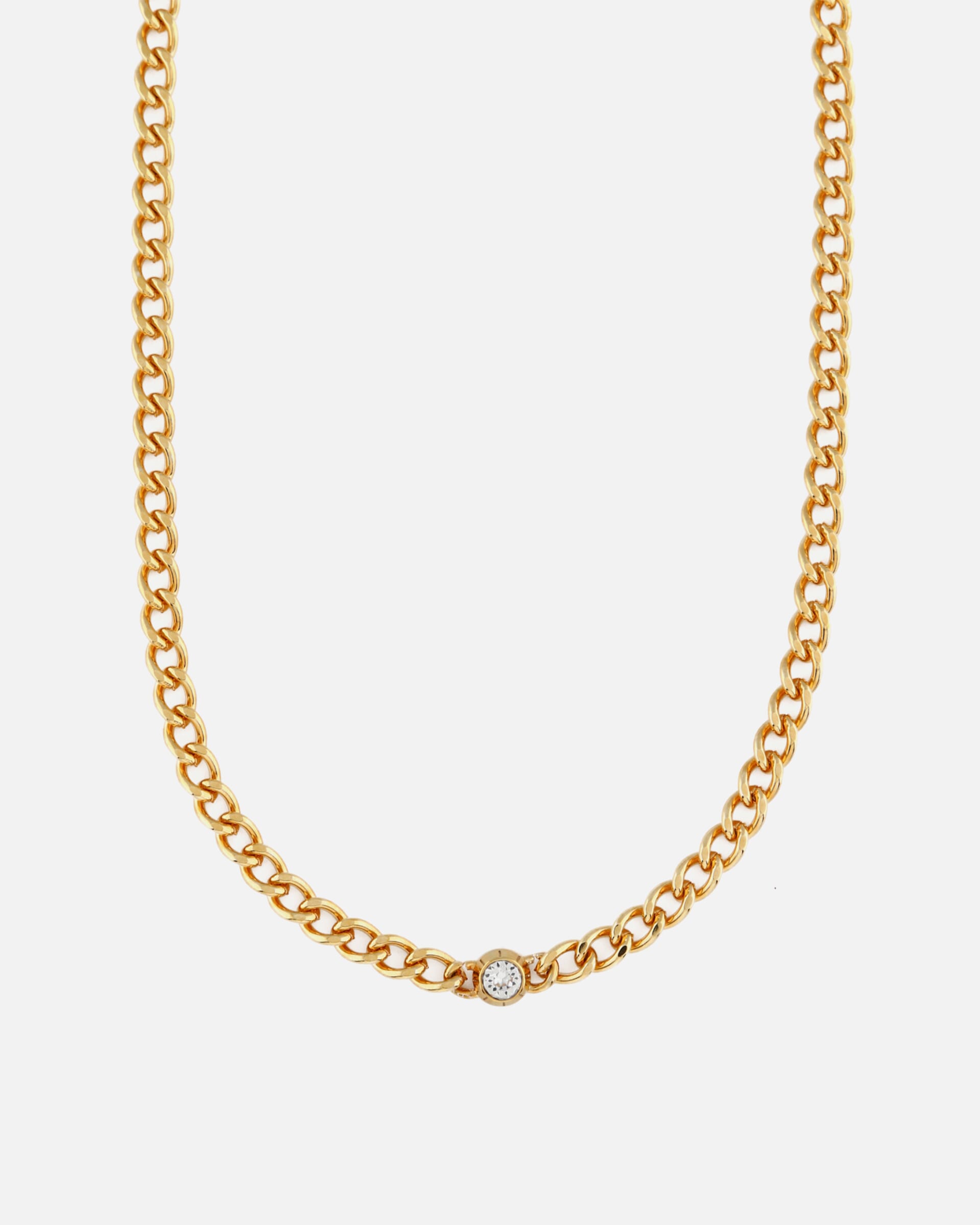 Orelia Kjede Stationed Crystal Chain Necklace Made With Swarovski ...