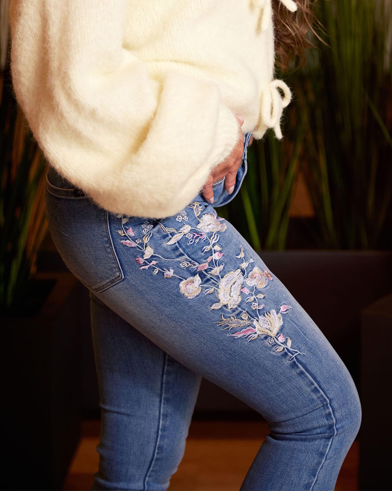 FLOYD Jeans Anita Flower 1016 - Light J. Blue