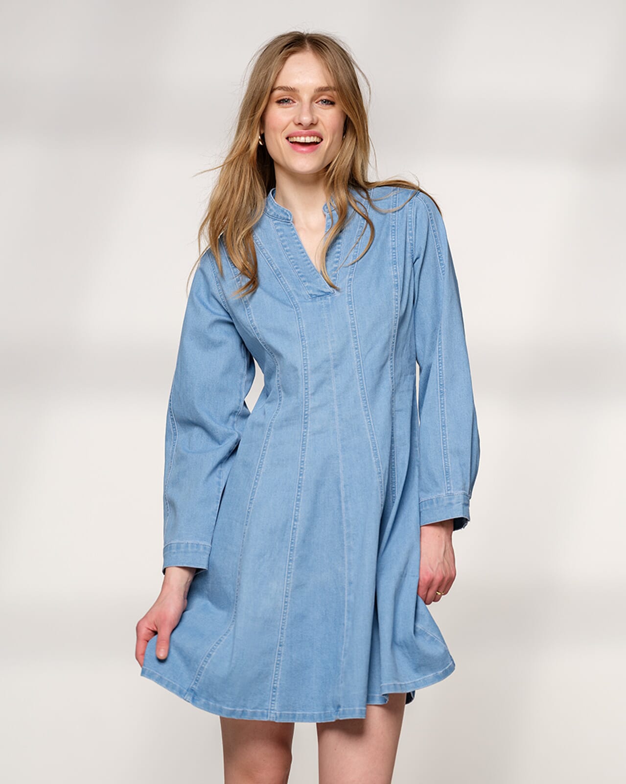 FLOYD Denimkjole Annelisa - Light J. Blue