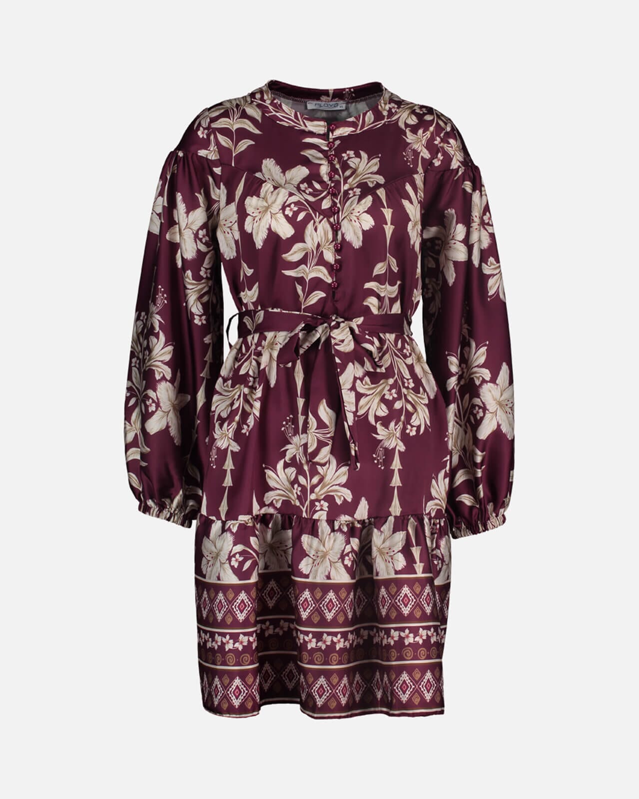 FLOYD Kjole Janne Lilly - Deep Cherry