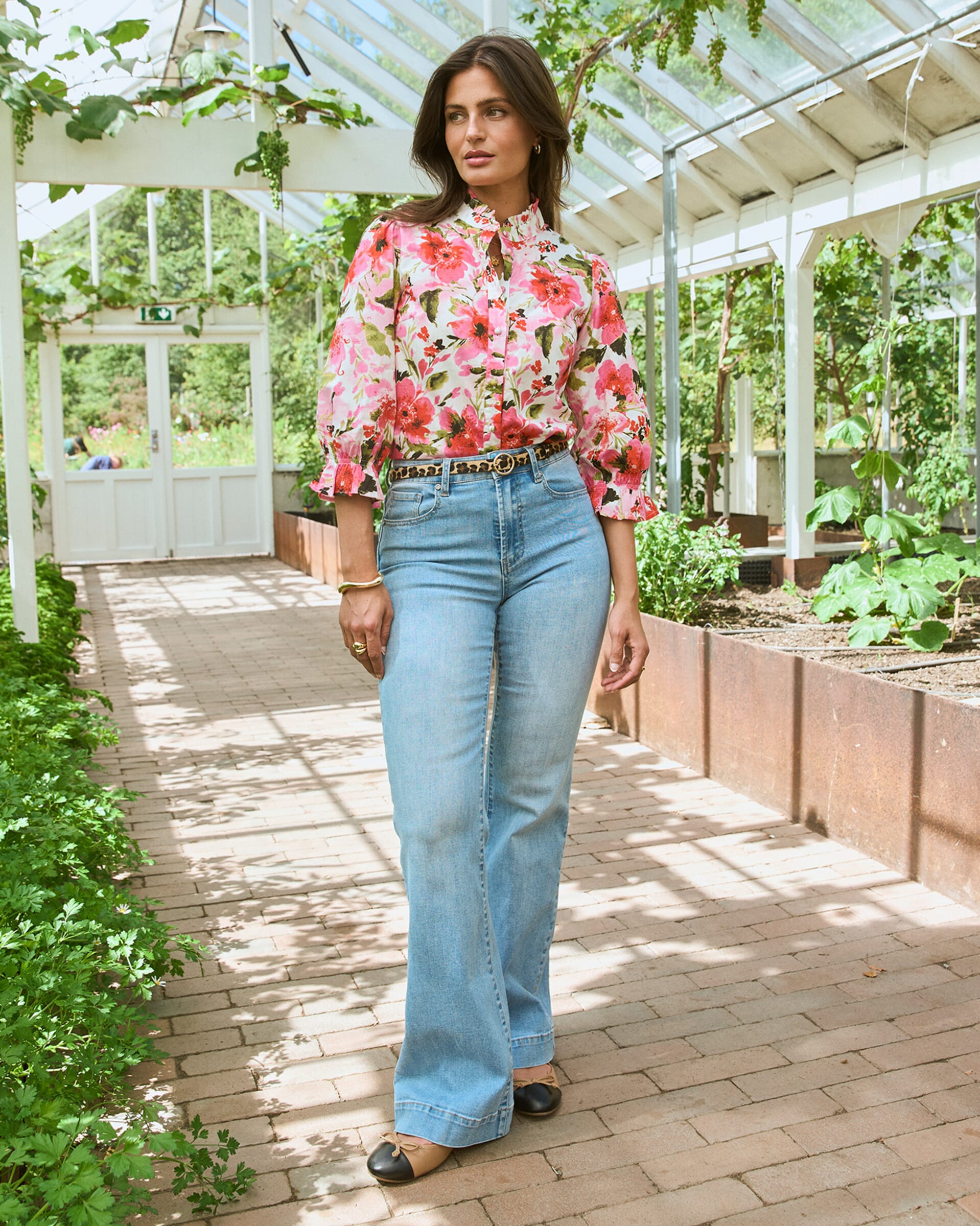 FLOYD Bluse Michelle Flory - Pink Power