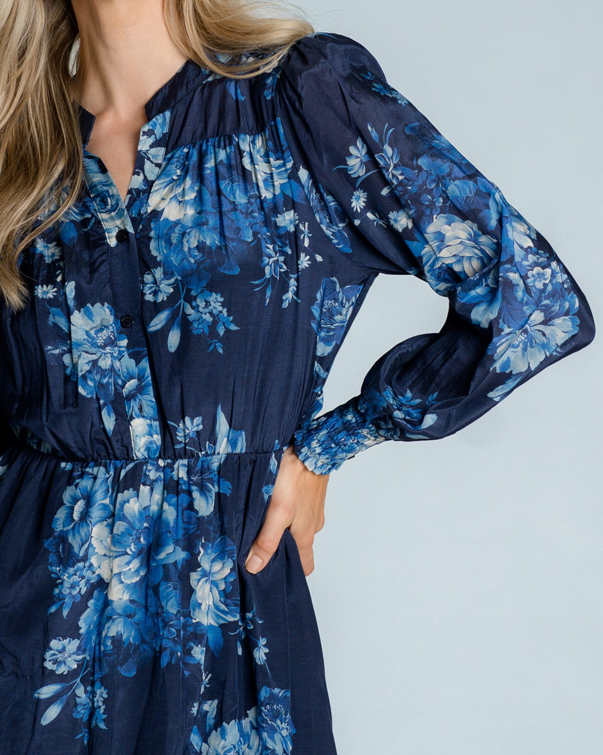 FLOYD Kjole Aline Cora - Navy