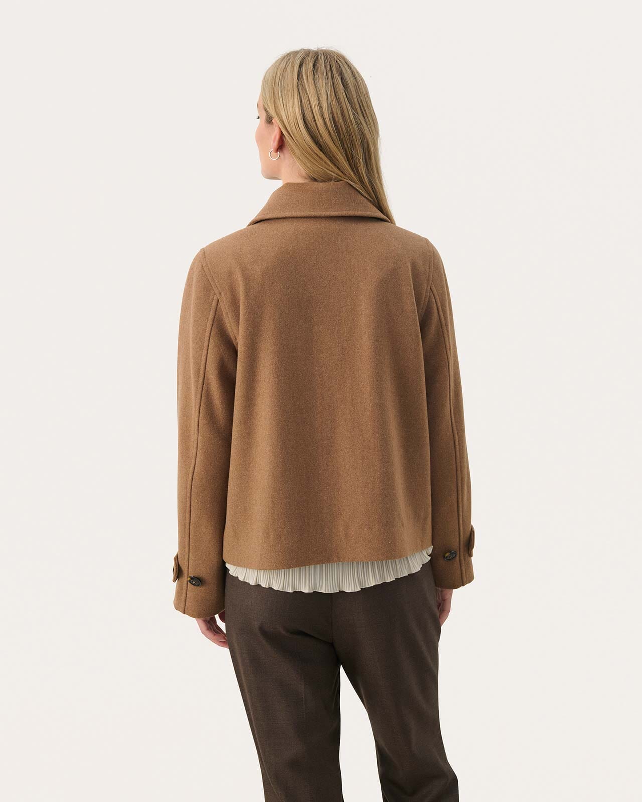 Part Two Jakke Lillian PW OTW - Dark Camel Melange - Jakker