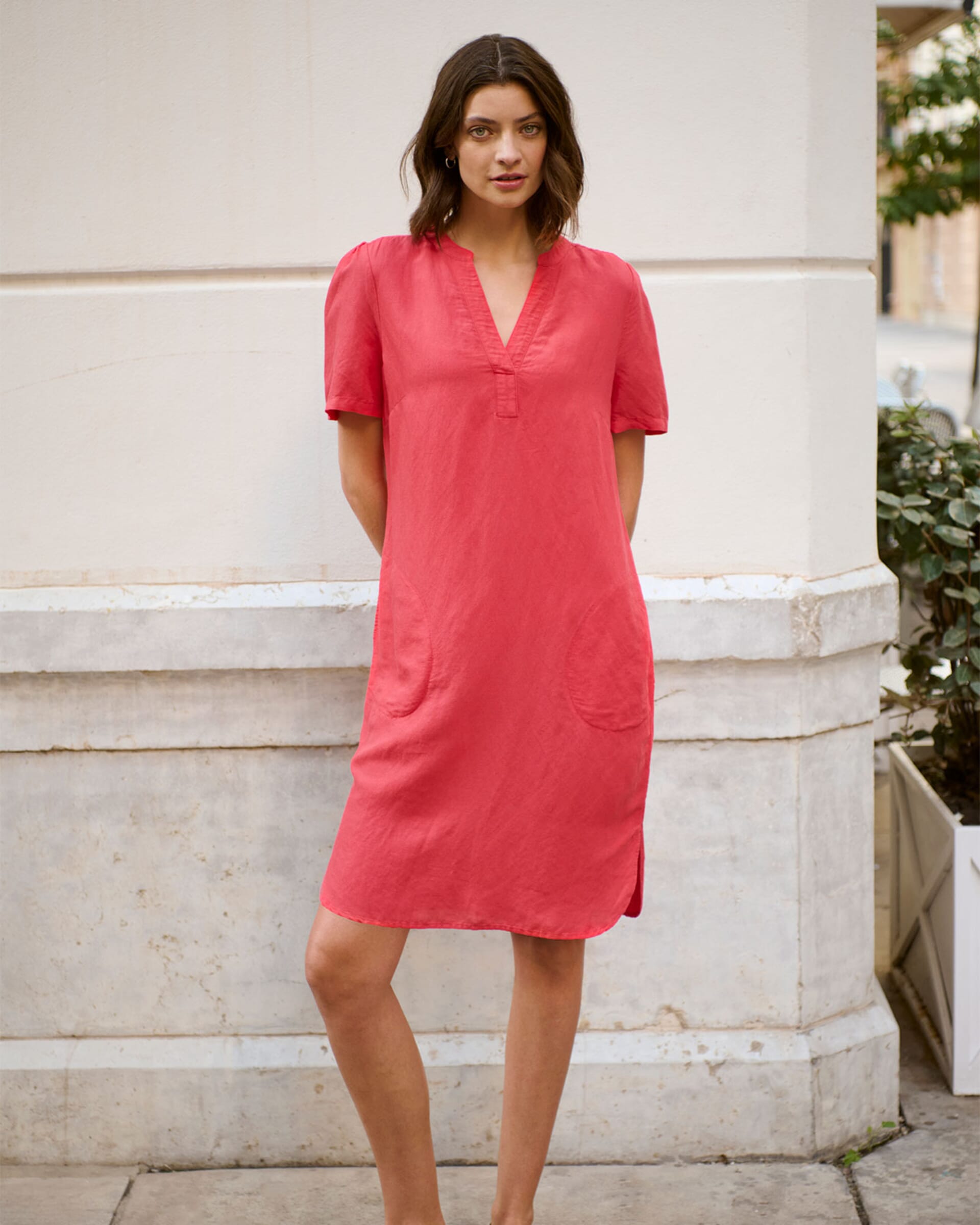 Kjole Aminase Linmiks DR - Bittersweet