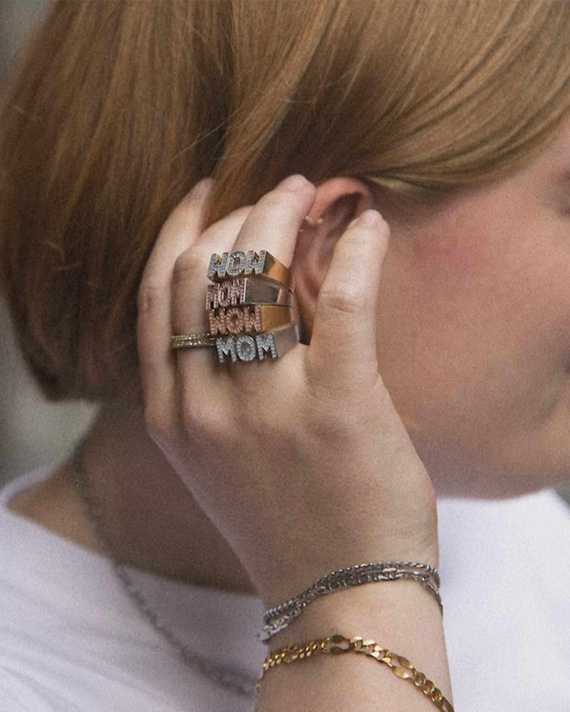 Maria Black Ring Mom - Blue/ Gold | Smykker og ringer | FLOYD.no