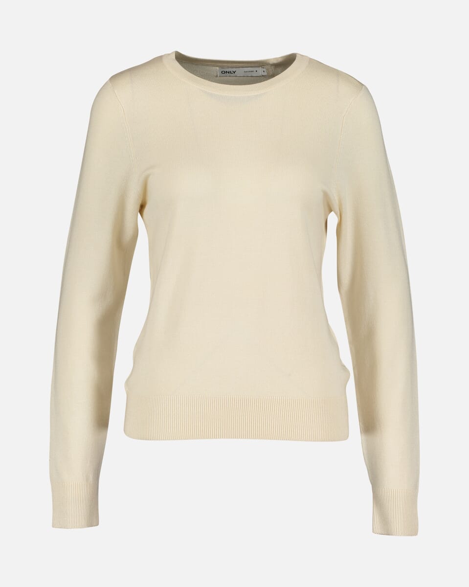 ONLY Genser Jasmin O-Neck - Birch | Tynne og myke gensere til dame ...