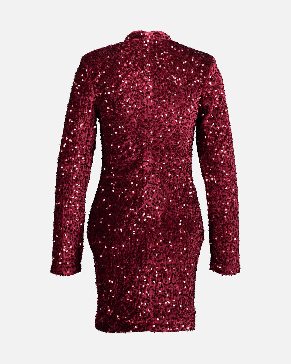 FLOYD Paljettkjole Addison - Bordeaux | Festkjoler med paljetter | FLOYD.no