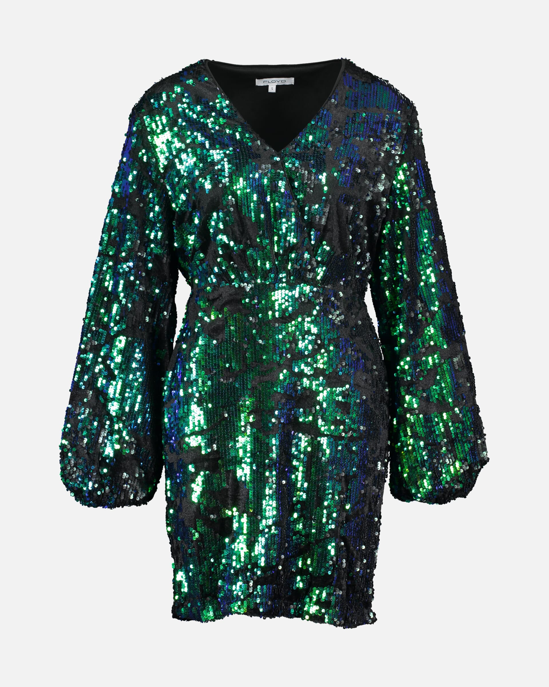 FLOYD Paljettkjole Lovita - Black/ Blue/ Green | Partykjoler med ...