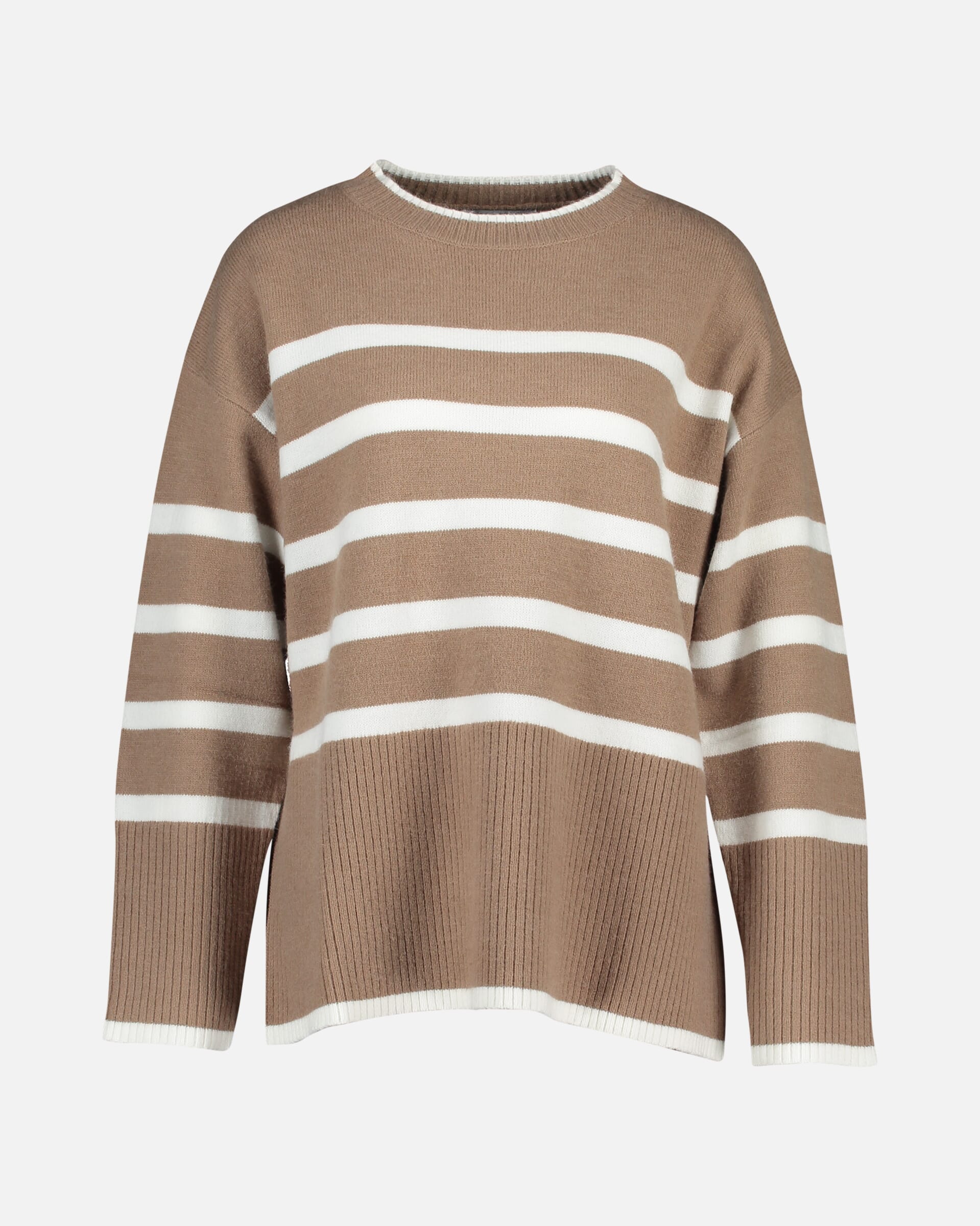 FLOYD Genser Lotte - Taupe/ Offwhite | Stripete gensere til dame | FLOYD.no