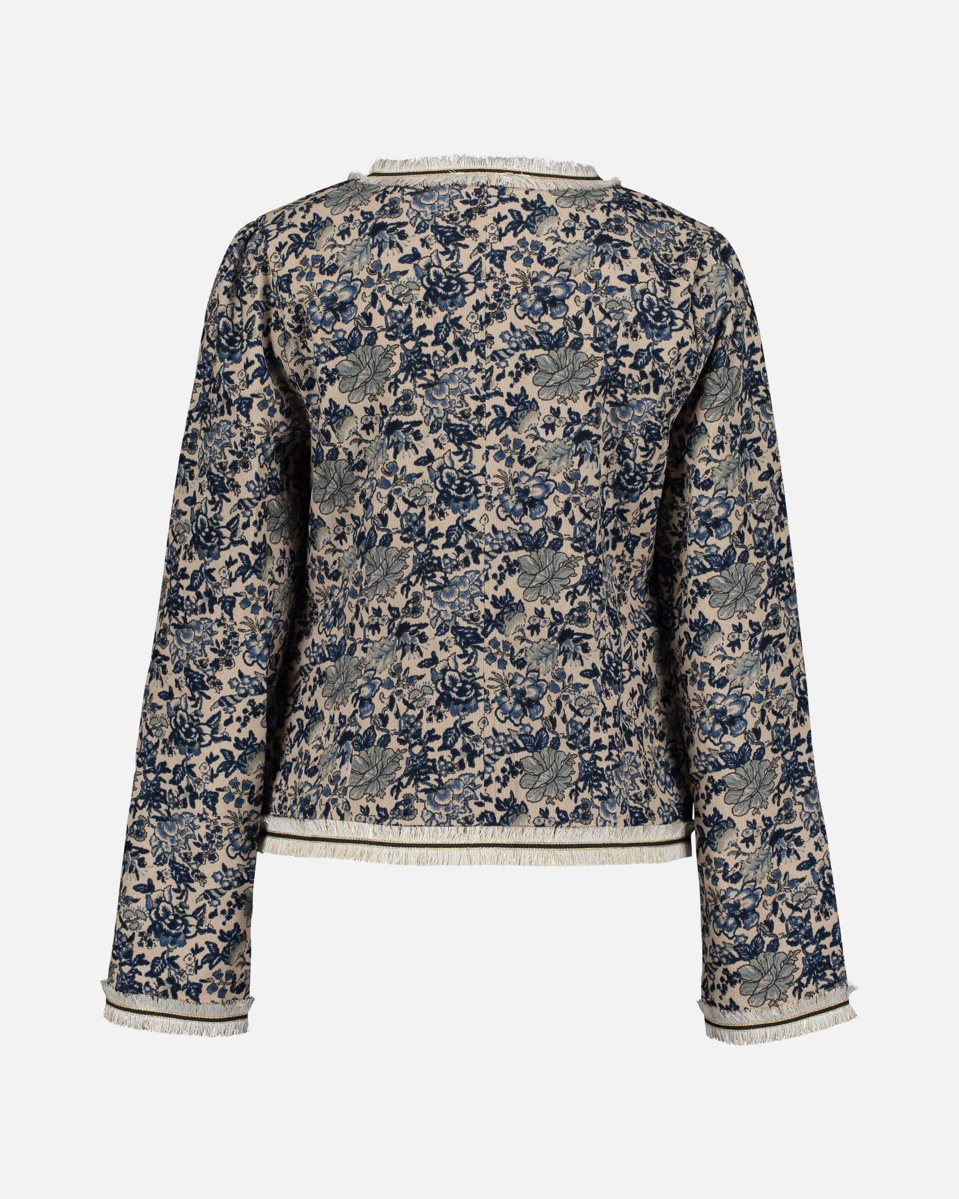 FLOYD Jakke Casandra - Blue/ Beige | Lette jakker og blazere med blomsterprint | FLOYD.no