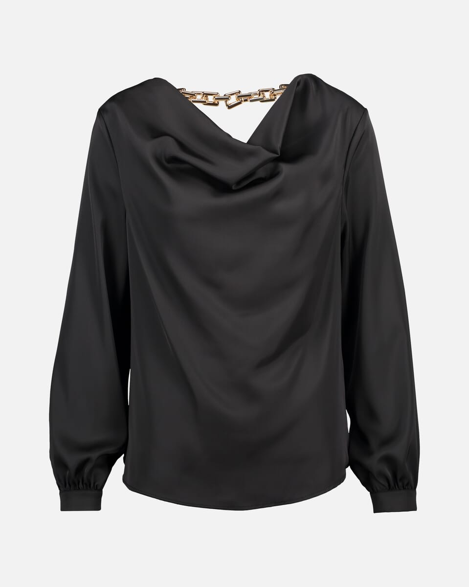FLOYD Bluse Marissa Satin - Black | Festtopper, bluser og overdeler i ...