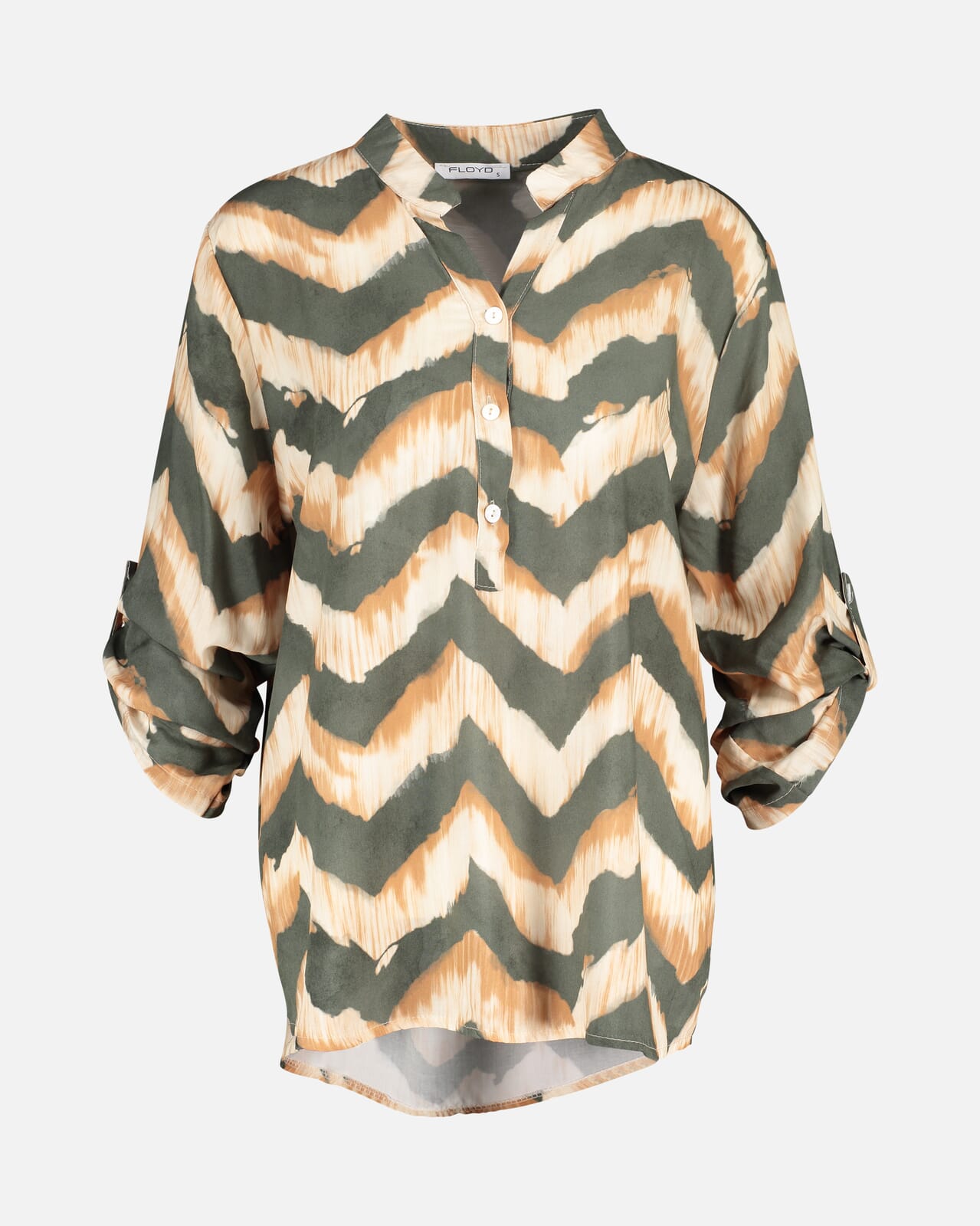 FLOYD Bluse Erica Zigg Zagg - Army Green | Bluser og skjorter til dame ...