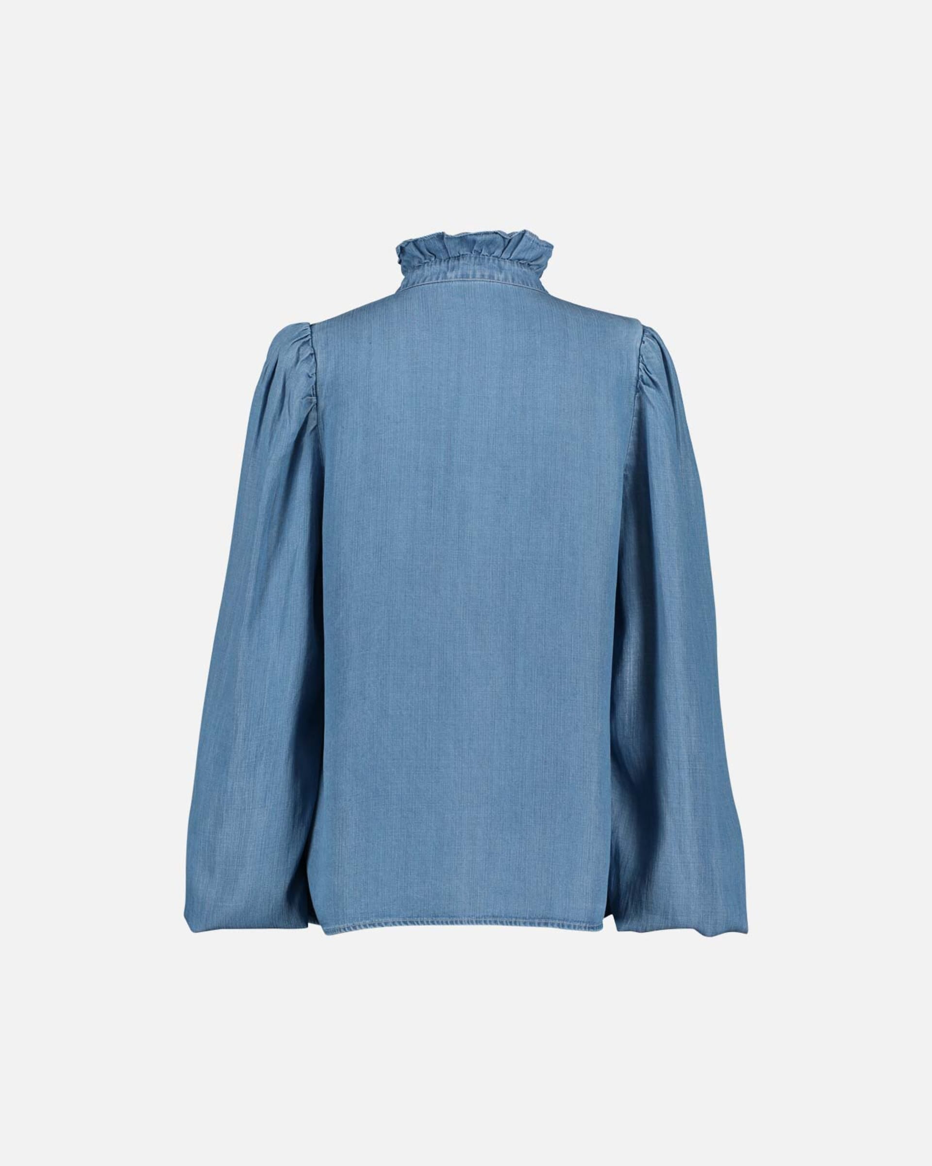 FLOYD Bluse Vanda Goldbutton - Medium J. Blue