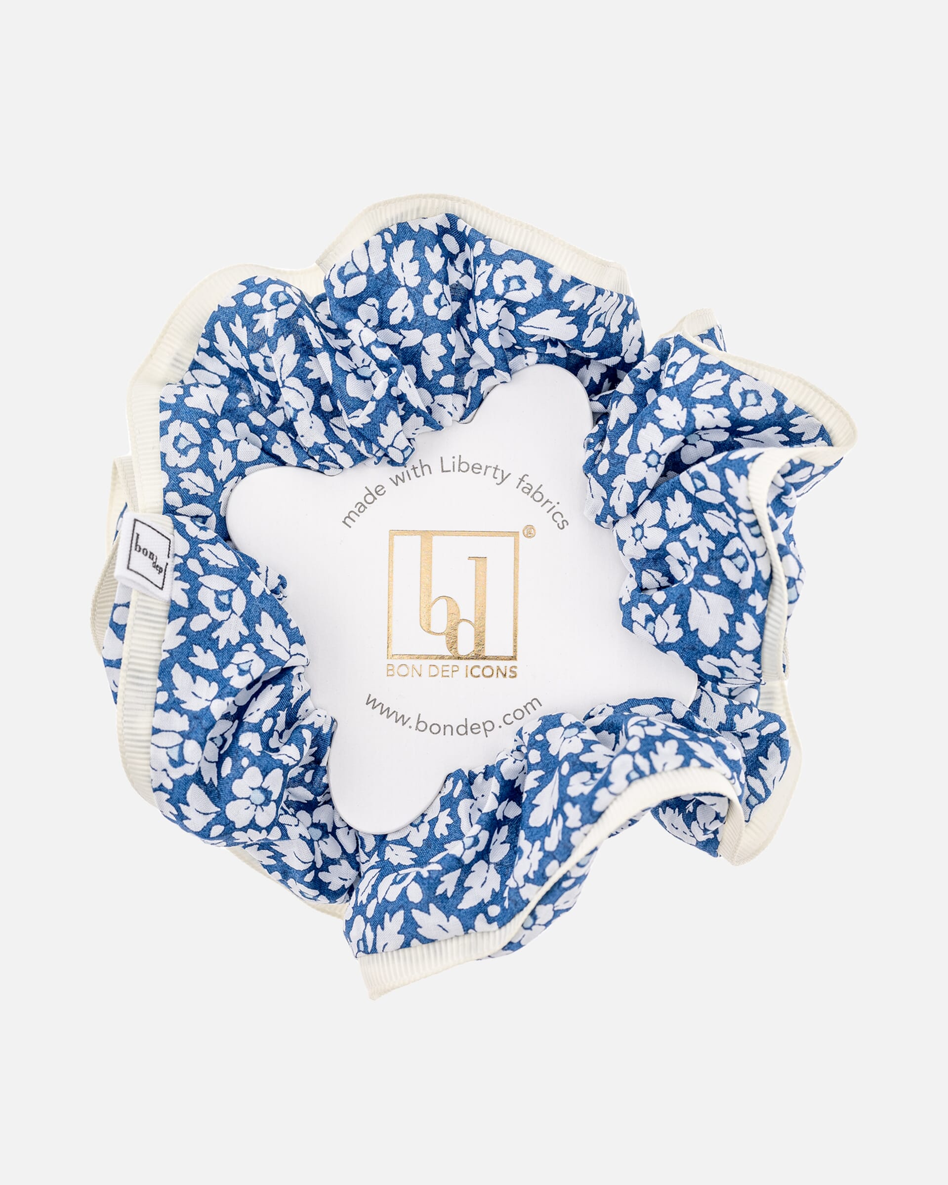 Bon Dep Icons Scrunchie Hair Shrunk Liberty fabrics - Feather Blue ...