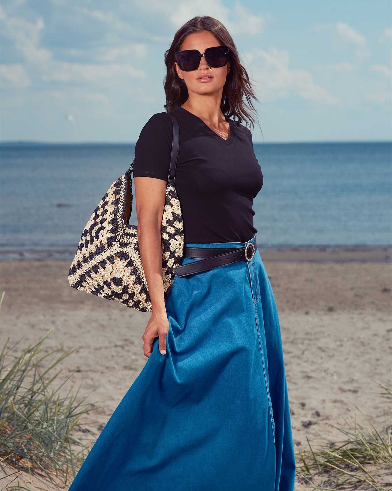 FLOYD Denimskjørt Audrey 3876 - Medium J. Blue