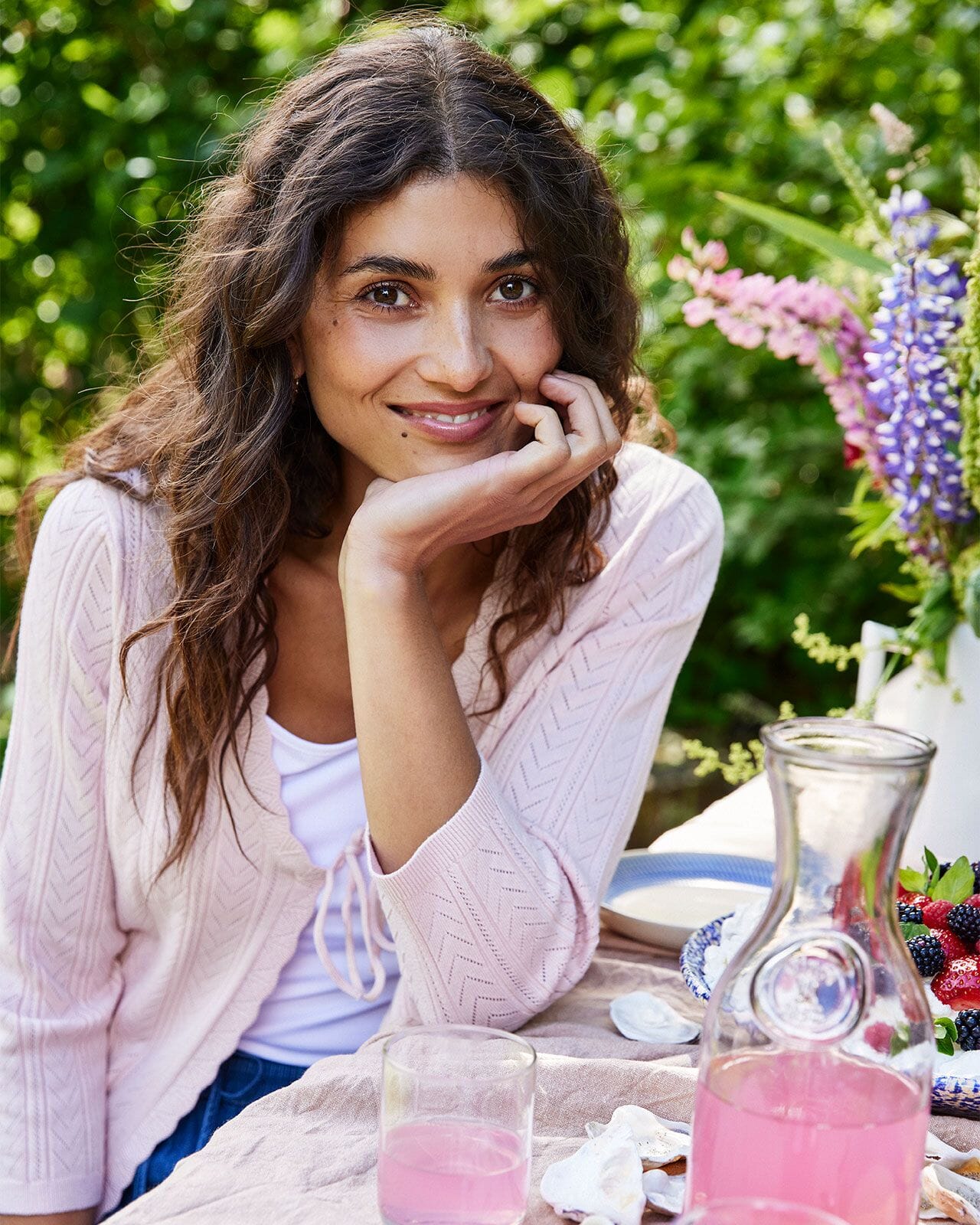 Fransa Cardigan Lora CAR 1 - Rose Smoke