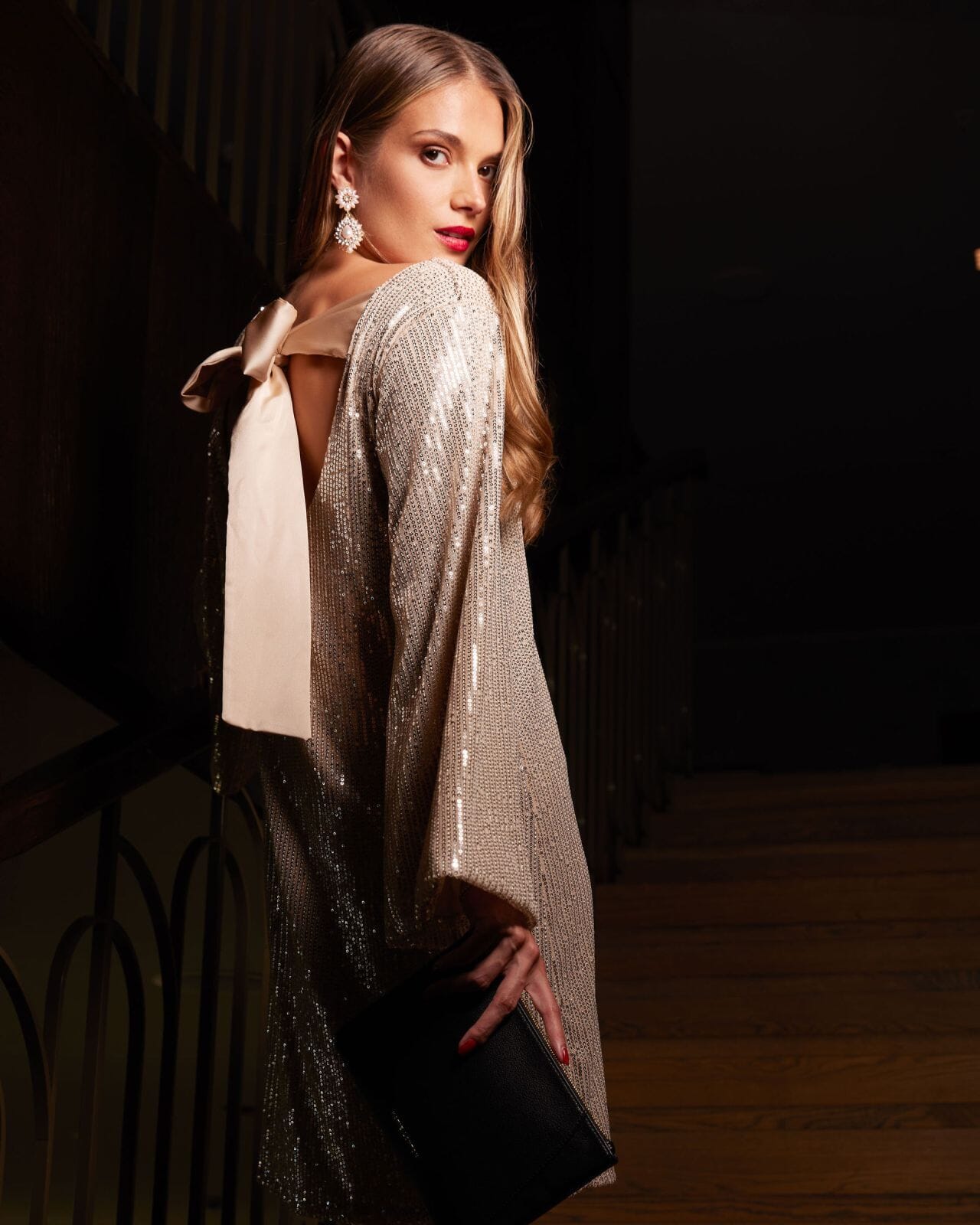 FLOYD Paljettkjole Jennifer - Champagne