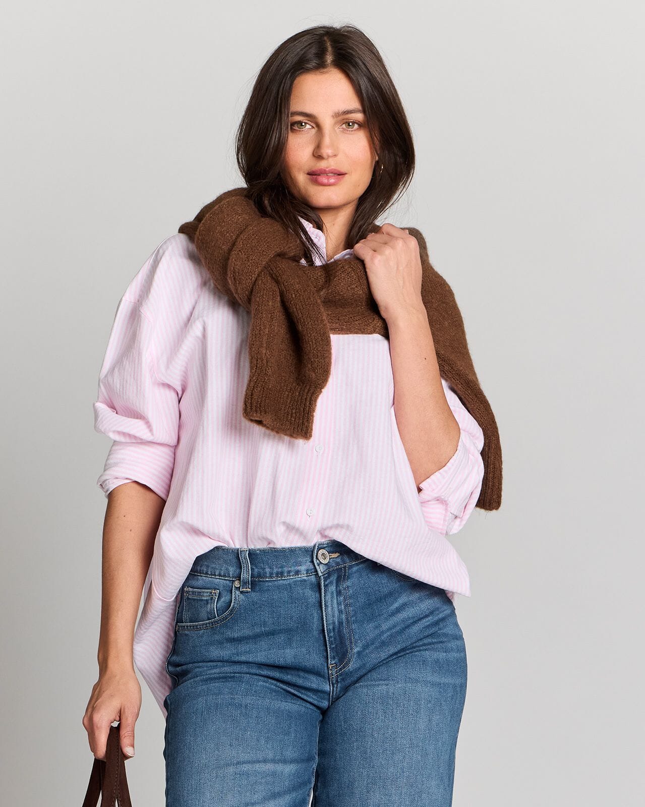 FLOYD Skjorte Bibi Stripe - Light Pink