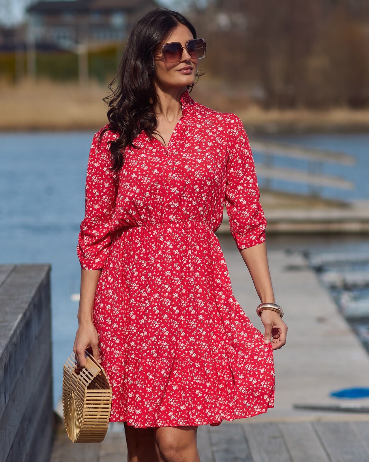 FLOYD Kjole Madikken Lala - Red