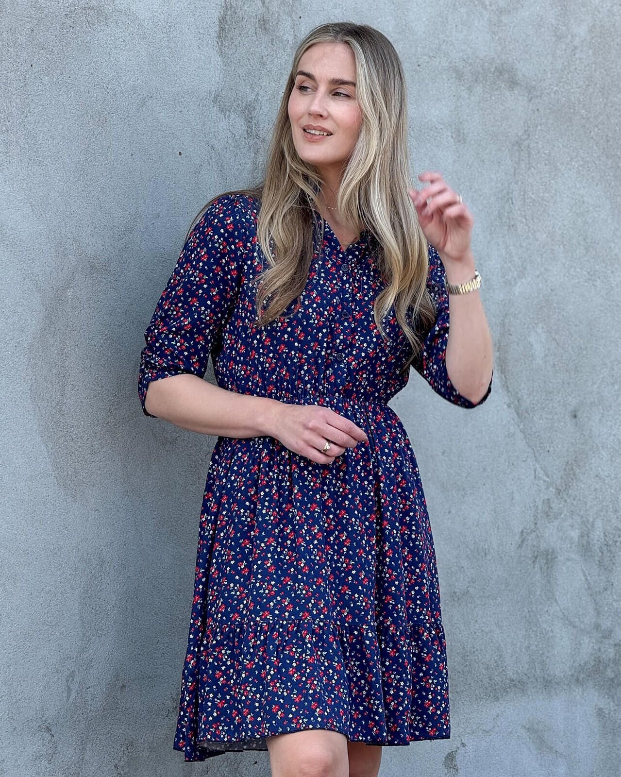 FLOYD Kjole Madikken Lala - Navy