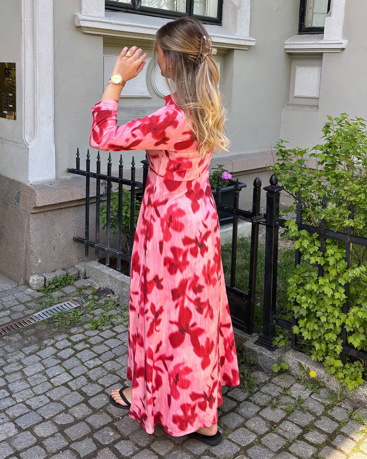 Y.A.S Maxikjole Savanna Long Shirt Dress - Moonlite Mauve/ Cammy