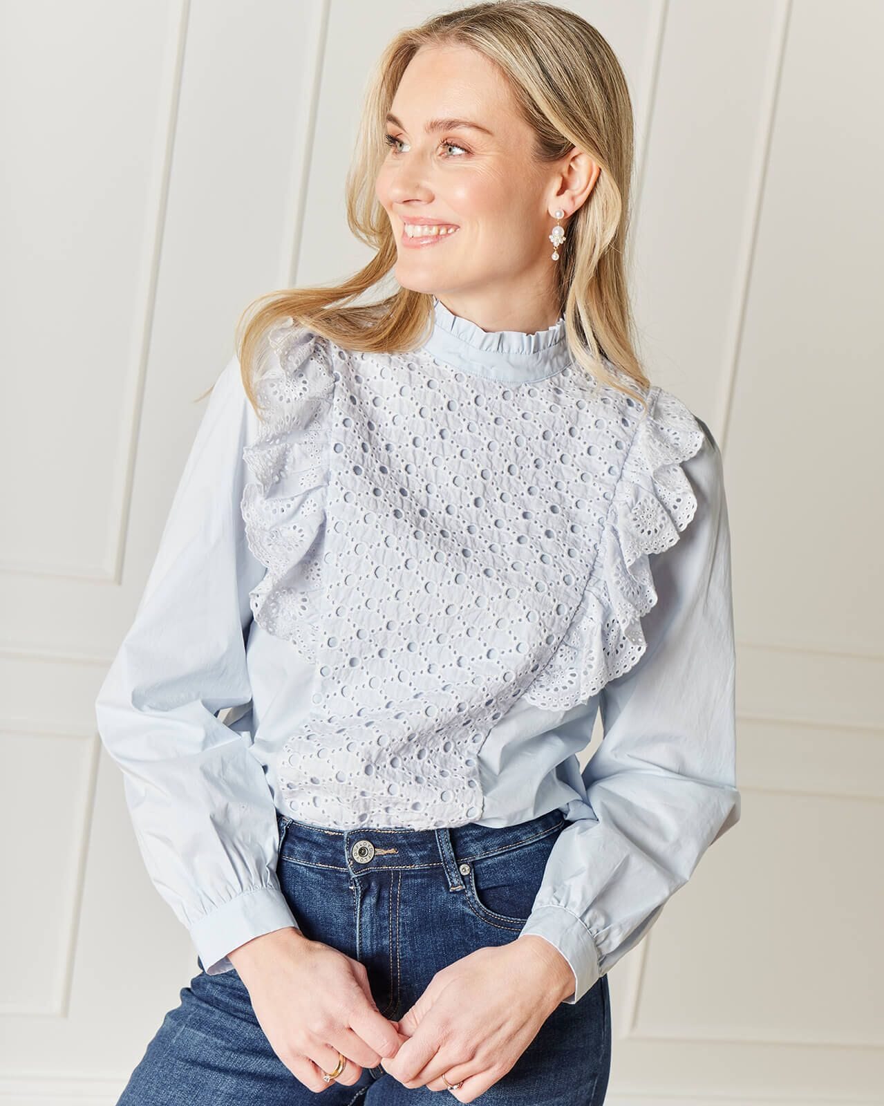 FLOYD Bluse Jessie - Light Blue