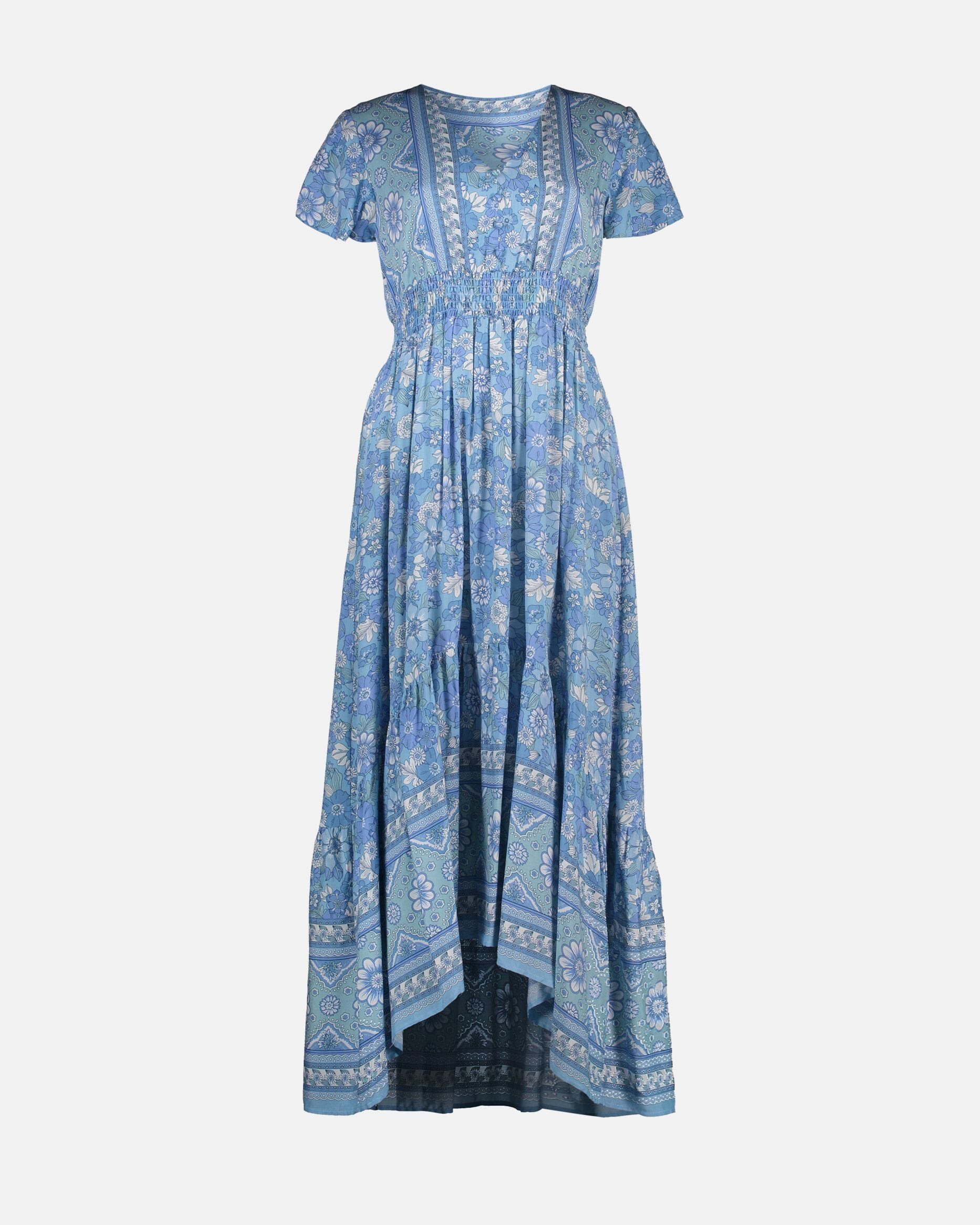 FLOYD Midikjole Irene Lill - Blue | Sommerkjoler og hverdagskjoler ...