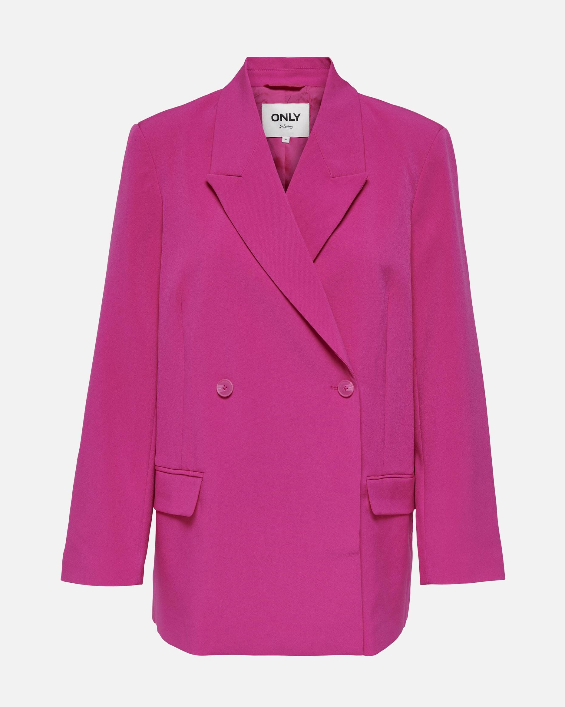 ONLY Blazer Elly Life L/S Oversize - Very Berry | Blazere til hverdag ...
