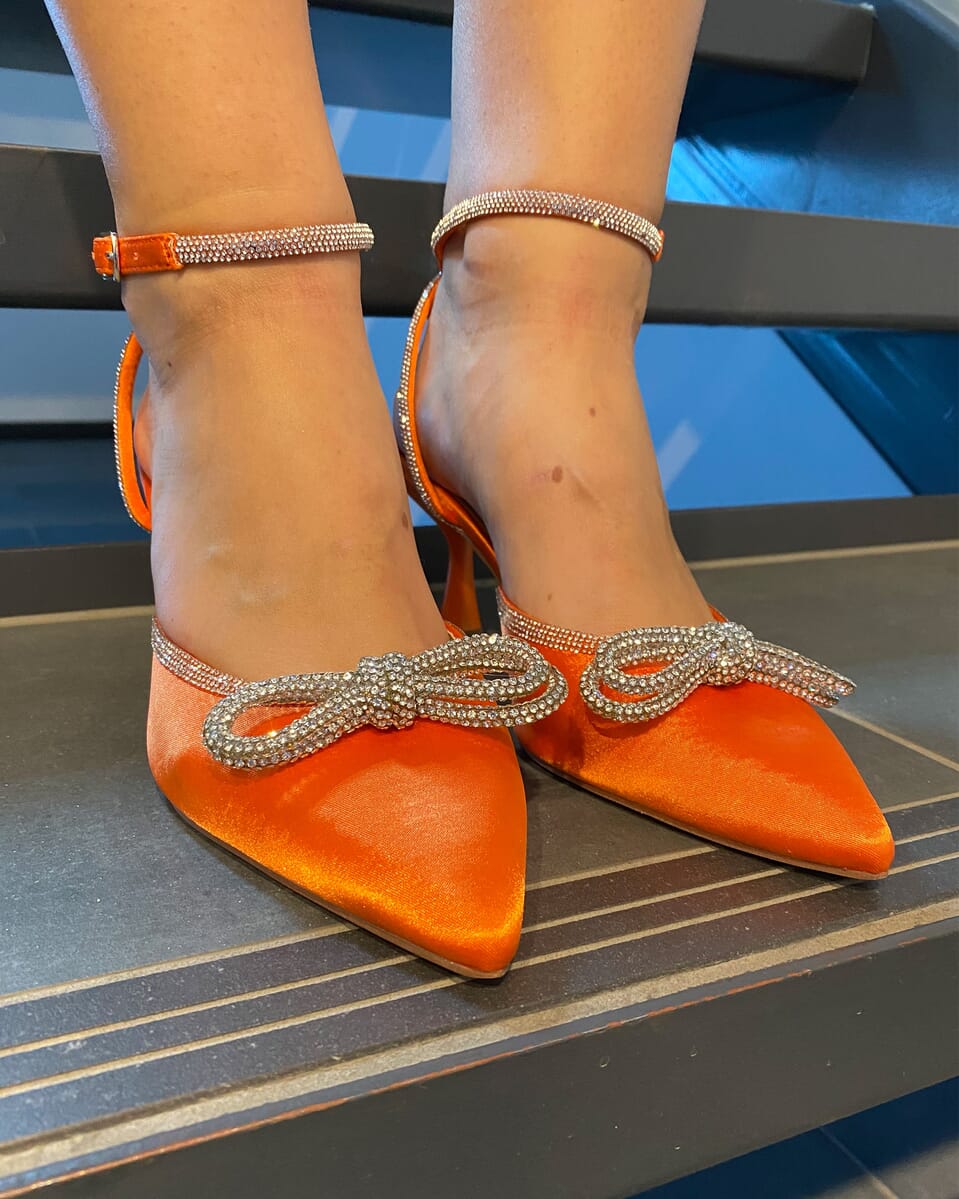 FLOYD Pumps Daphne - Orange | Høye pumps og pensko til dame | FLOYD.no