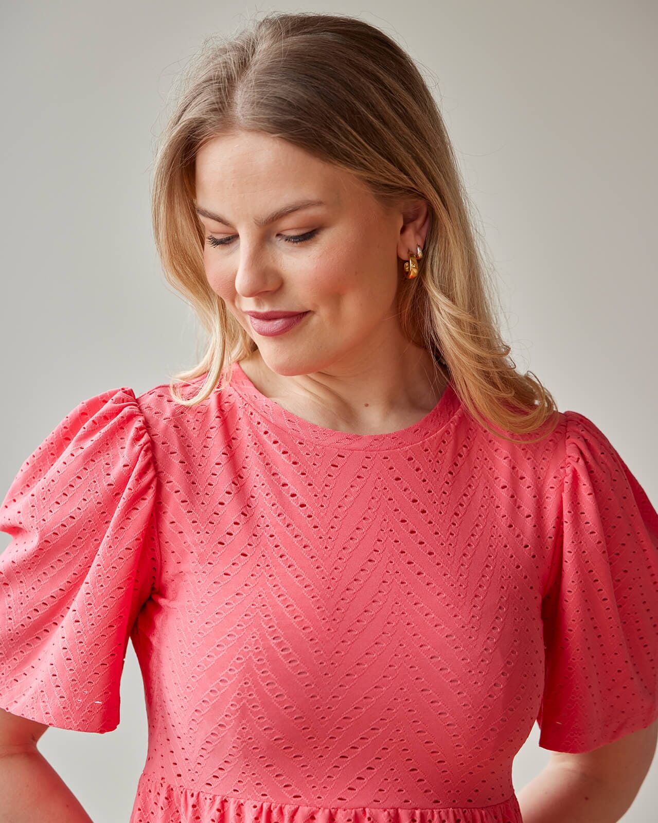 JDY Kjole Carla Cathinka S/S Dress - Coral Paradise | Sommerkjoler ...