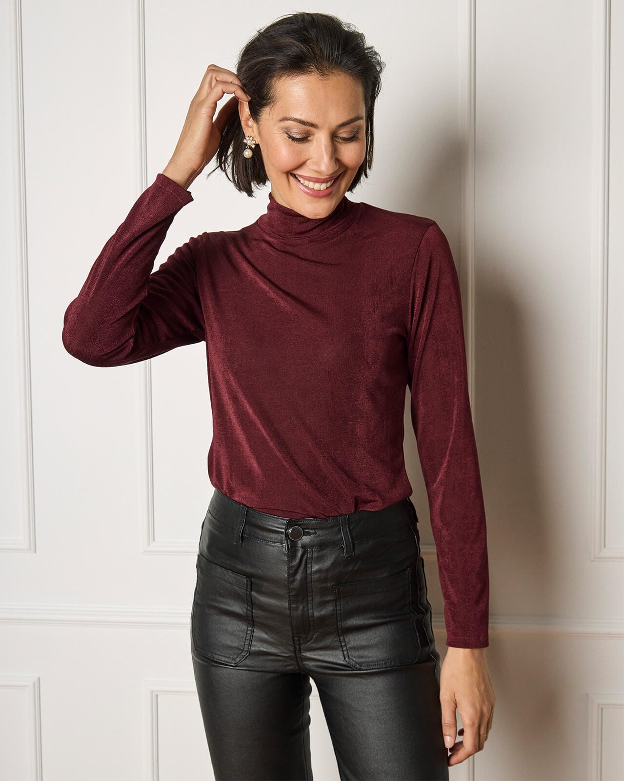 FLOYD Skinnbukse Annika 513 - Black