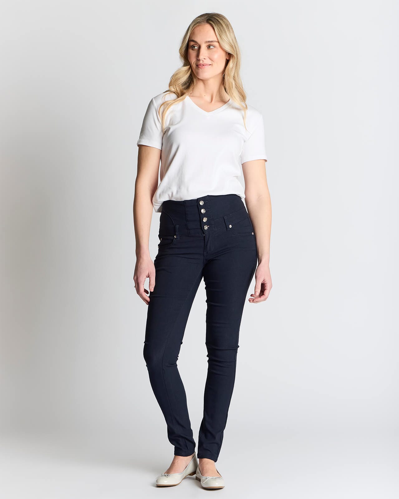 FLOYD Stretchbukse Angelina 180A - Navy