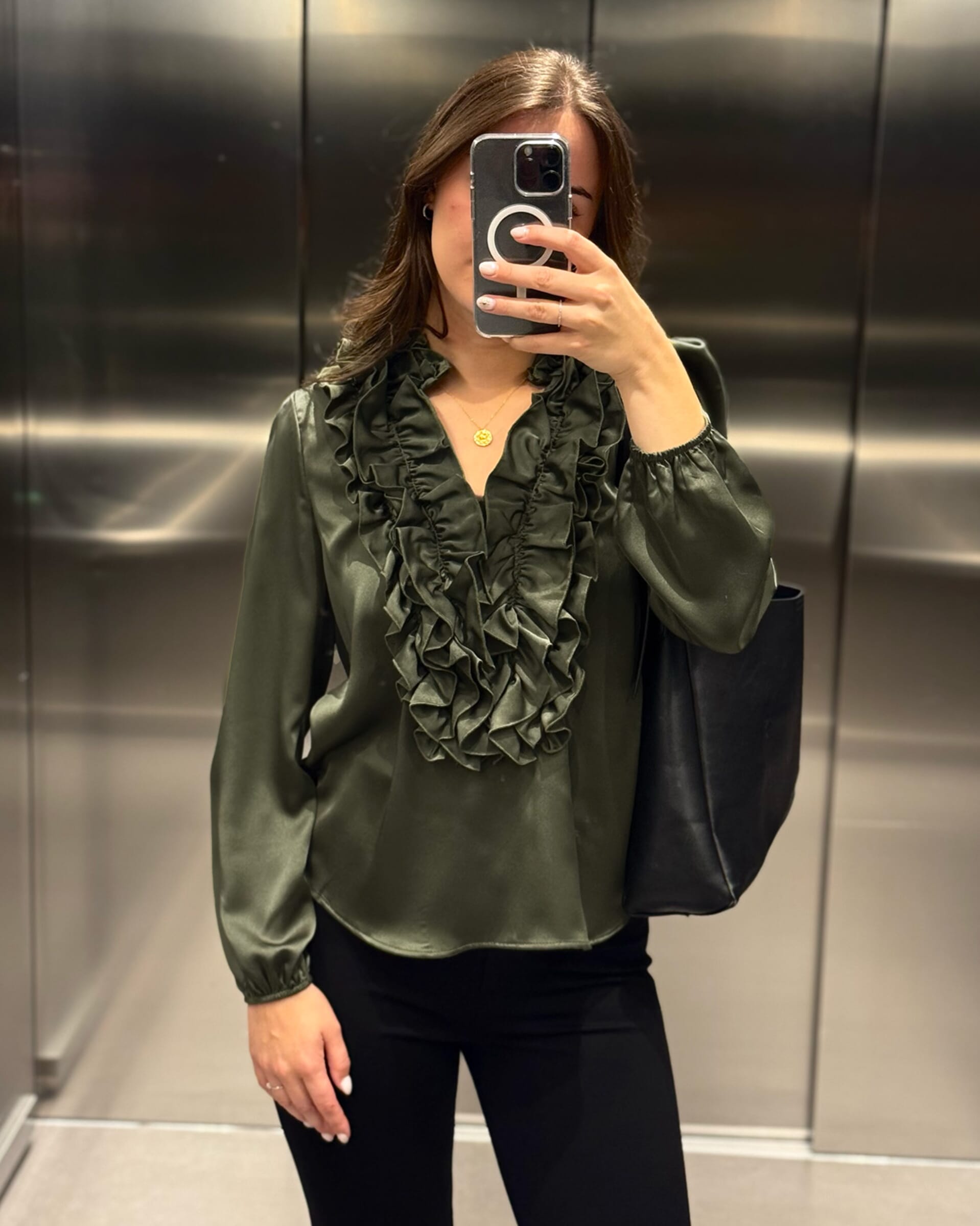 FLOYD Bluse Eira - Army Green