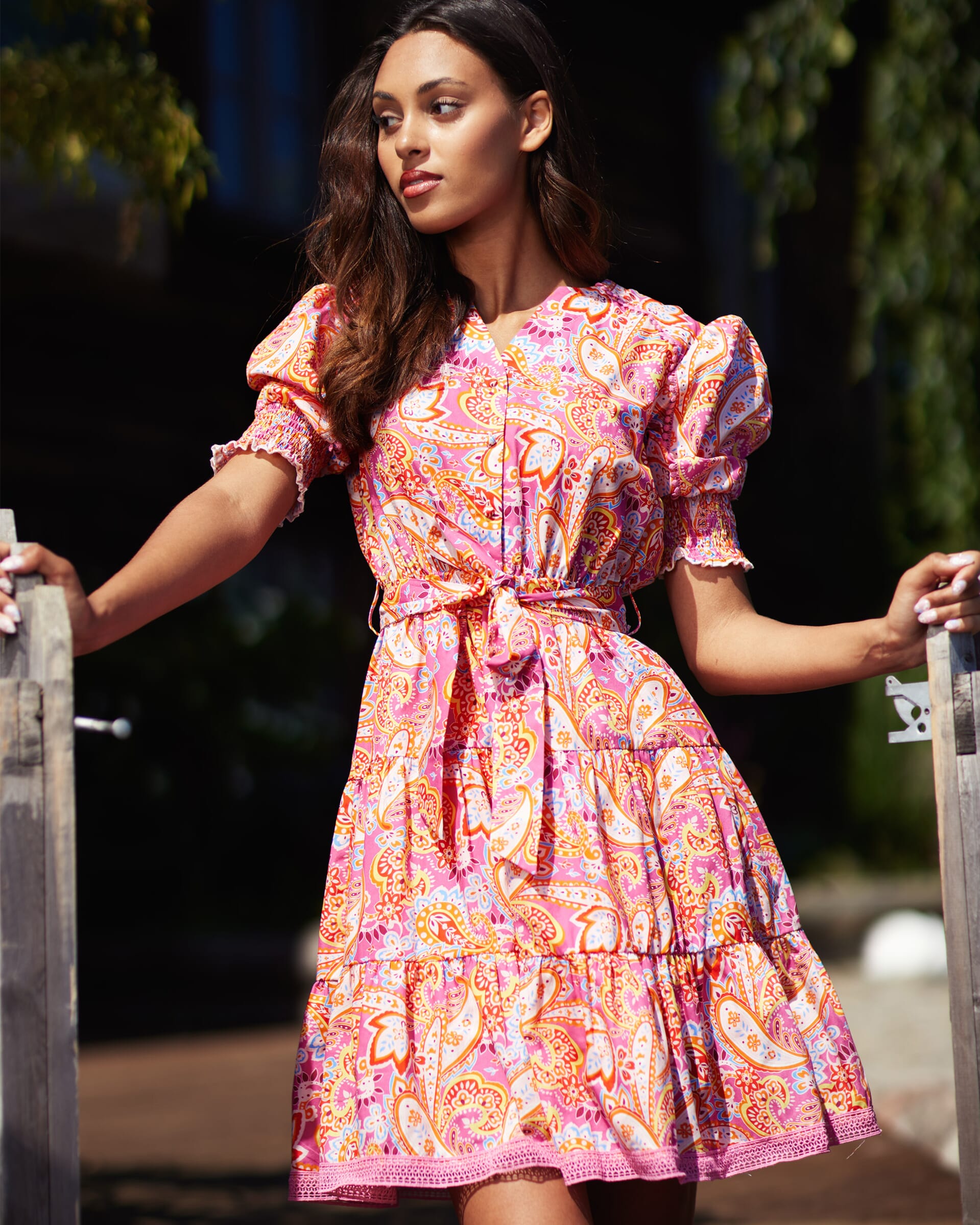 FLOYD Kjole Dora Happy - Pink | Korte kjoler til hverdag og fest | FLOYD.no