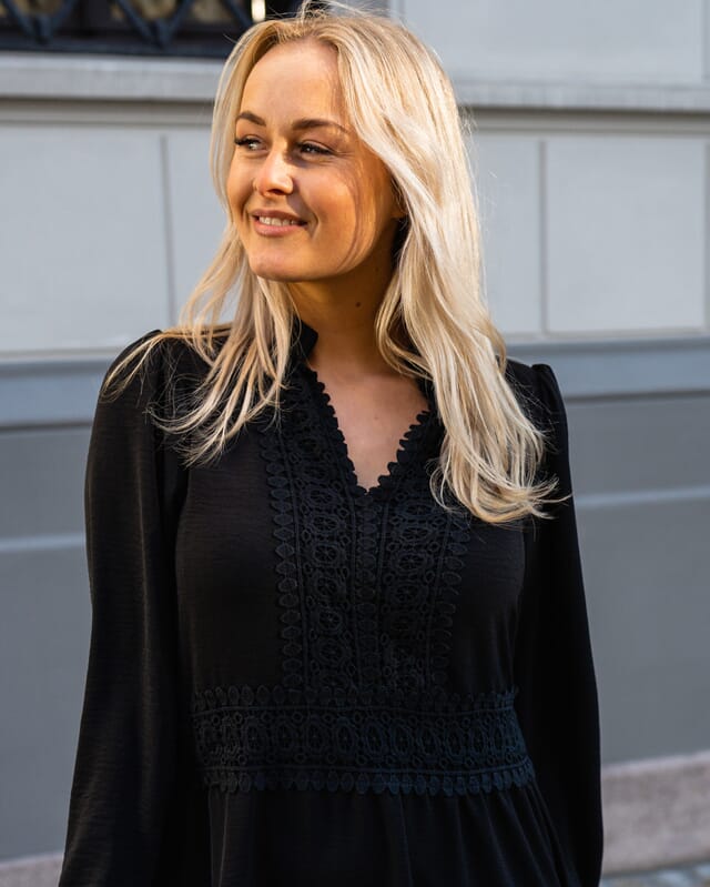 FLOYD Kjole Karianne Uni - Black | Hverdagskjoler og sommerkjoler ...