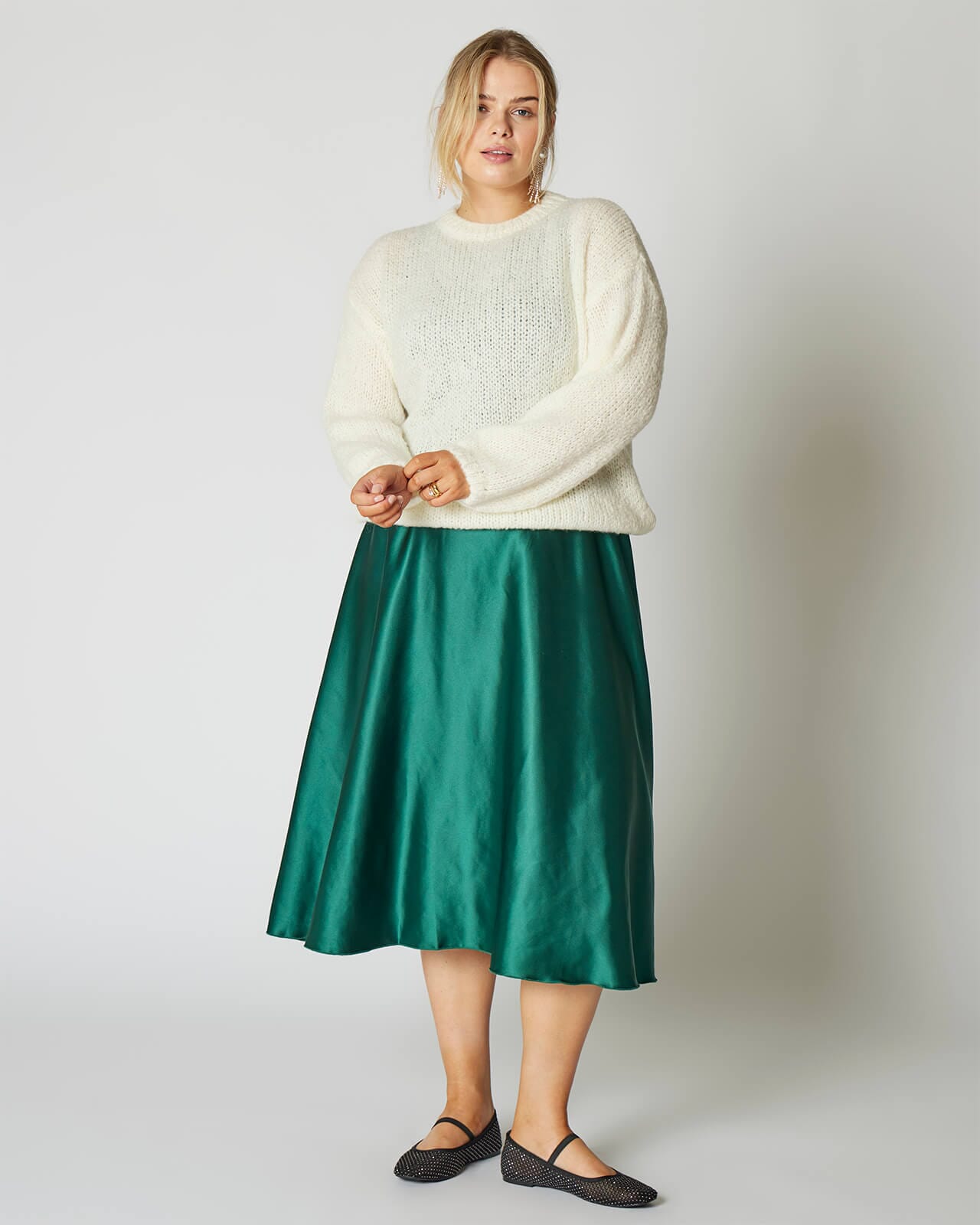 FLOYD Midikjole Grace - Dark Green | Festkjoler | FLOYD.no